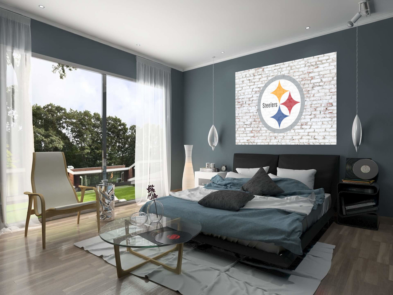 Pittsburgh Steelers on brick wall