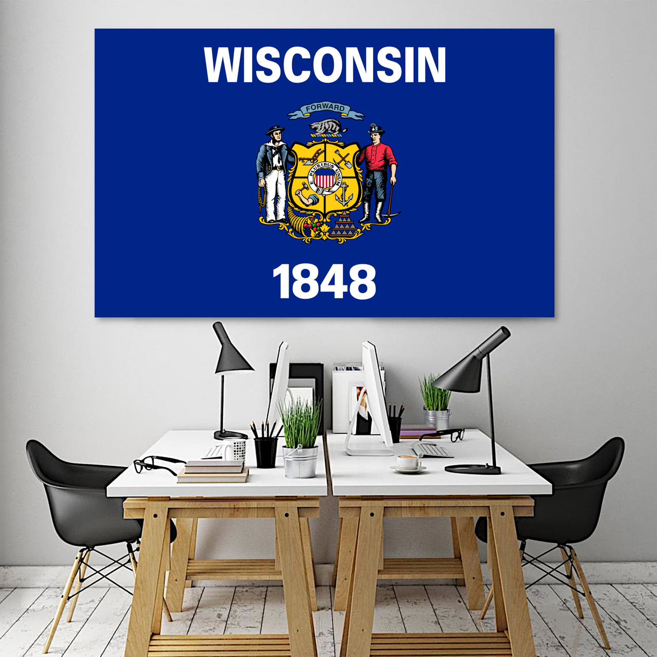 WISCONSIN State Flag