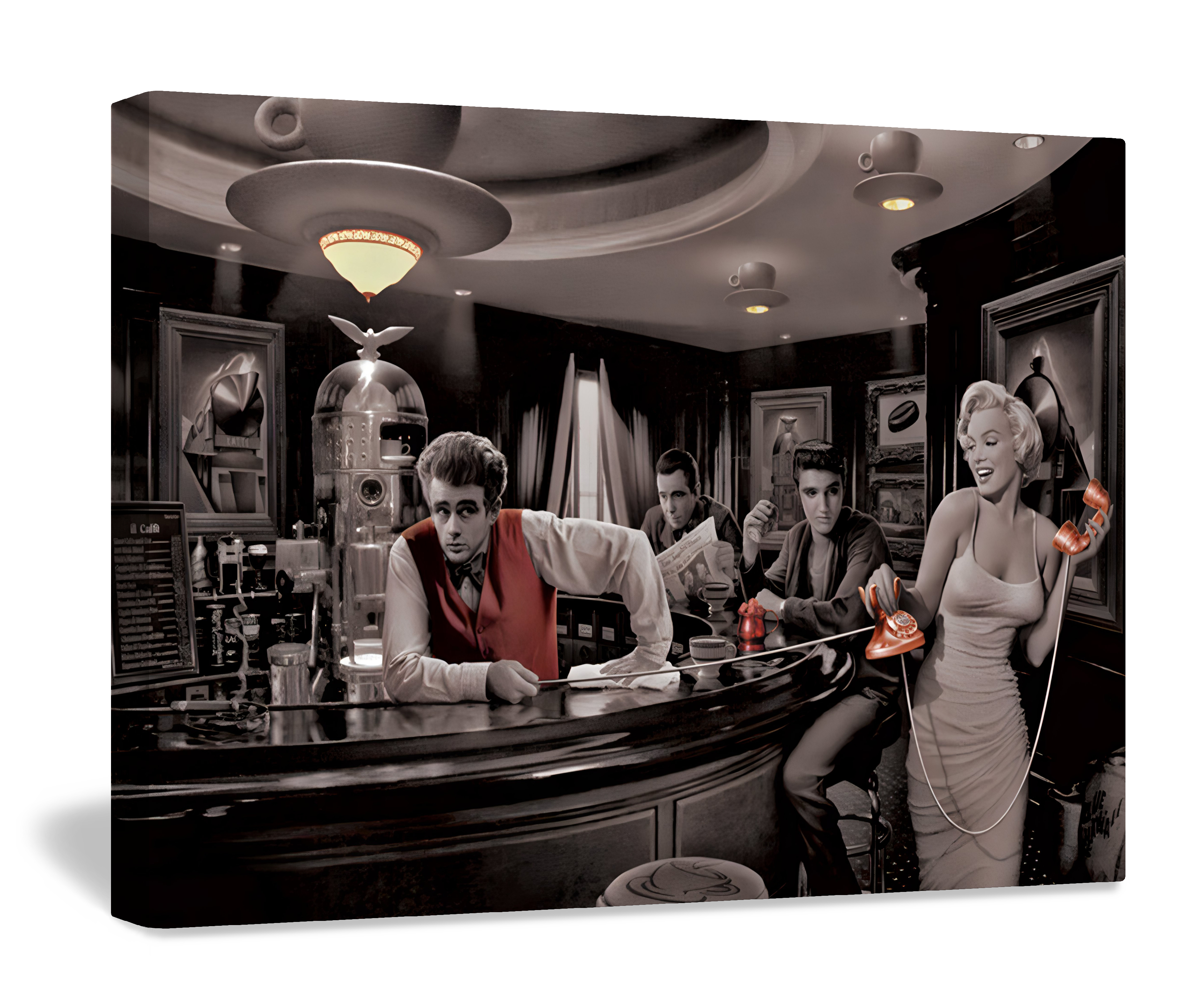 Marilyn Monroe Elvis Presley James Dean Humphrey Bogart 02