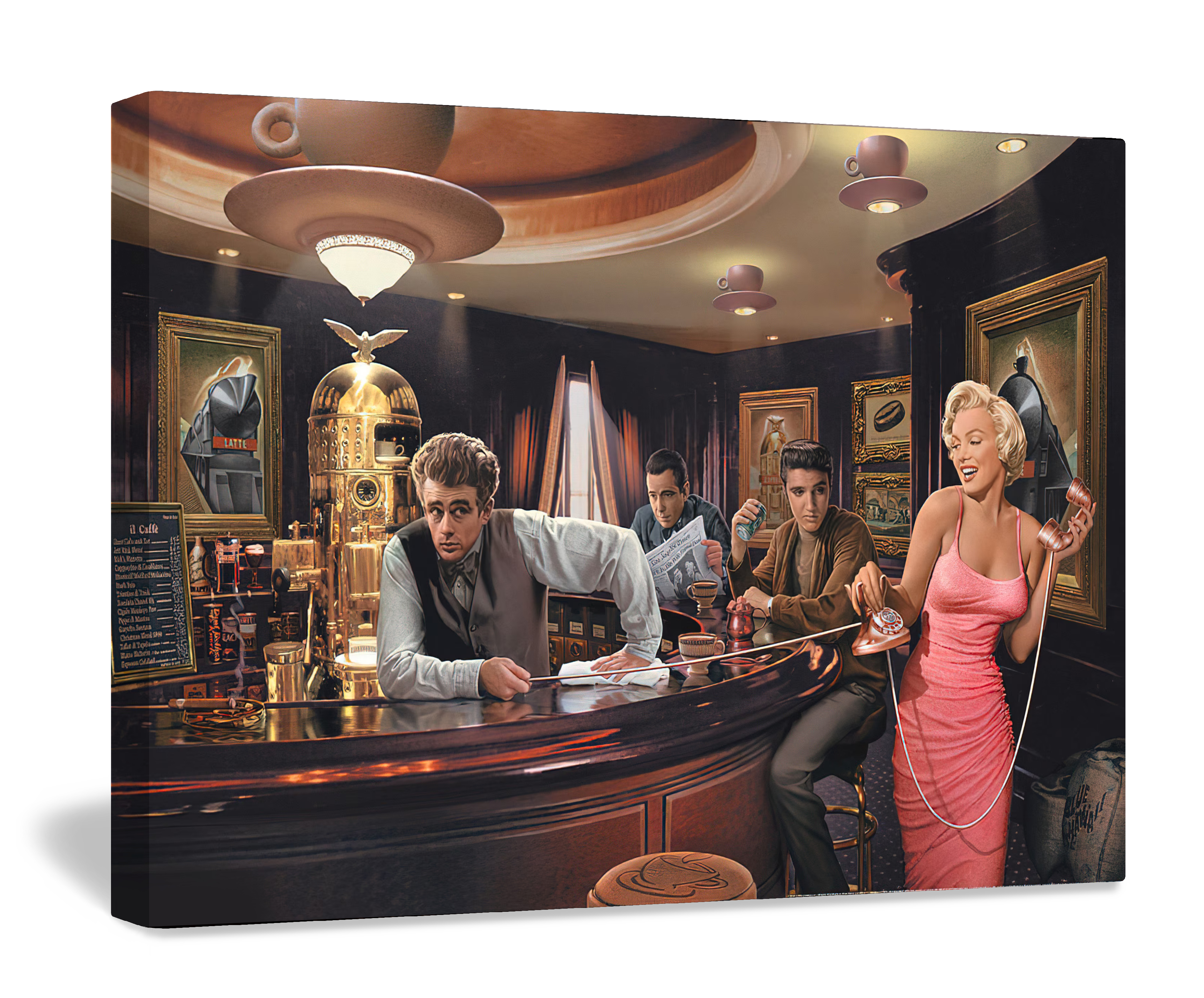 Marilyn Monroe Elvis Presley James Dean Humphrey Bogart 02