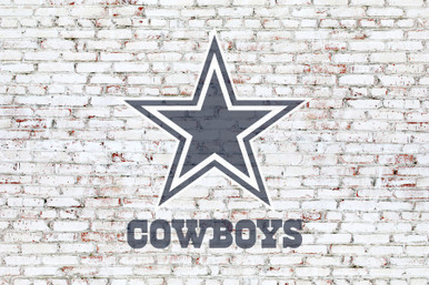 Dallas Cowboys on brick wall