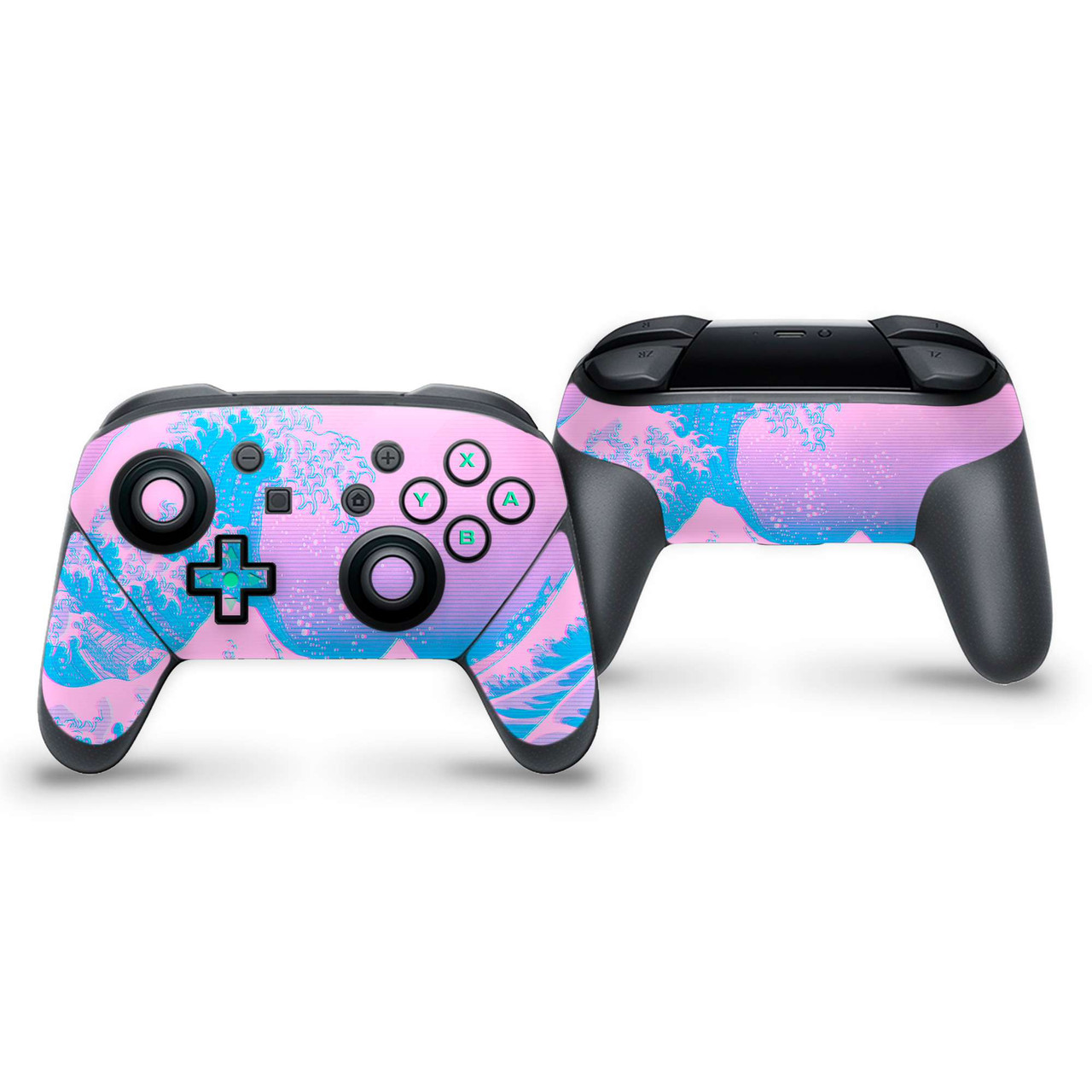 Kanagawave Switch GameCube Controller Skin