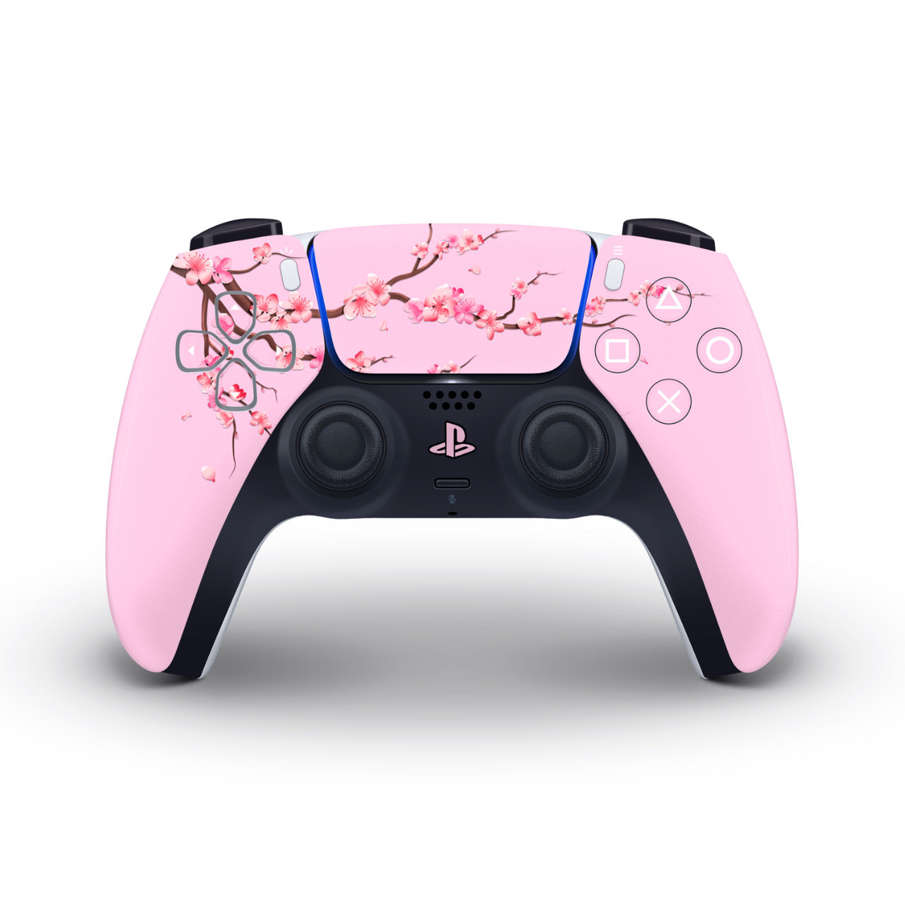Lace Pink Cherry Blossoms Ps5 Controller Skin | KO Custom Creations