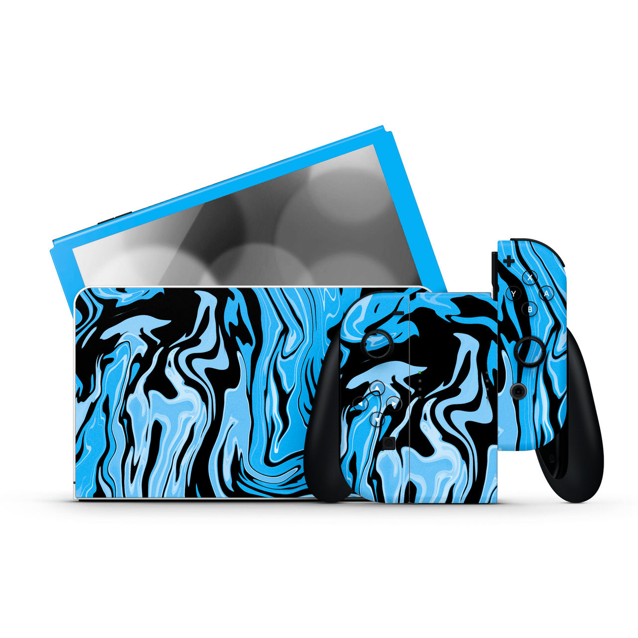 Night Blue Nintendo Switch OLED Skins | KO Custom Creations