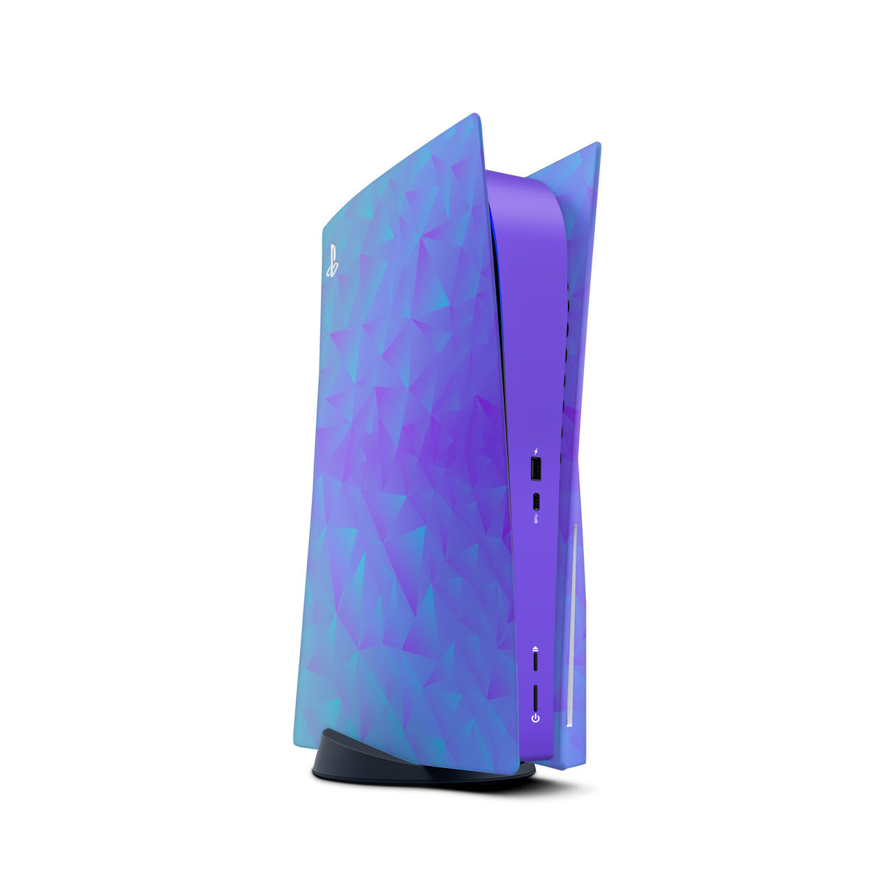 Neon Polygonized PlayStation 5 Console Skin | KO Custom Creations