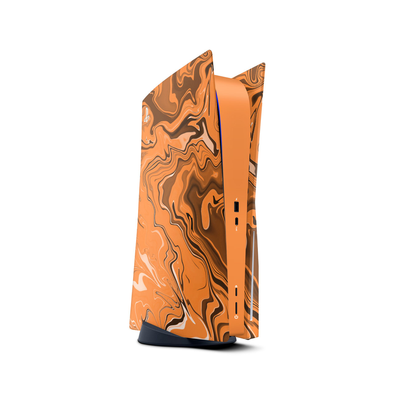 Orange Hex Armour PlayStation 5 Skin | KO Custom Creations