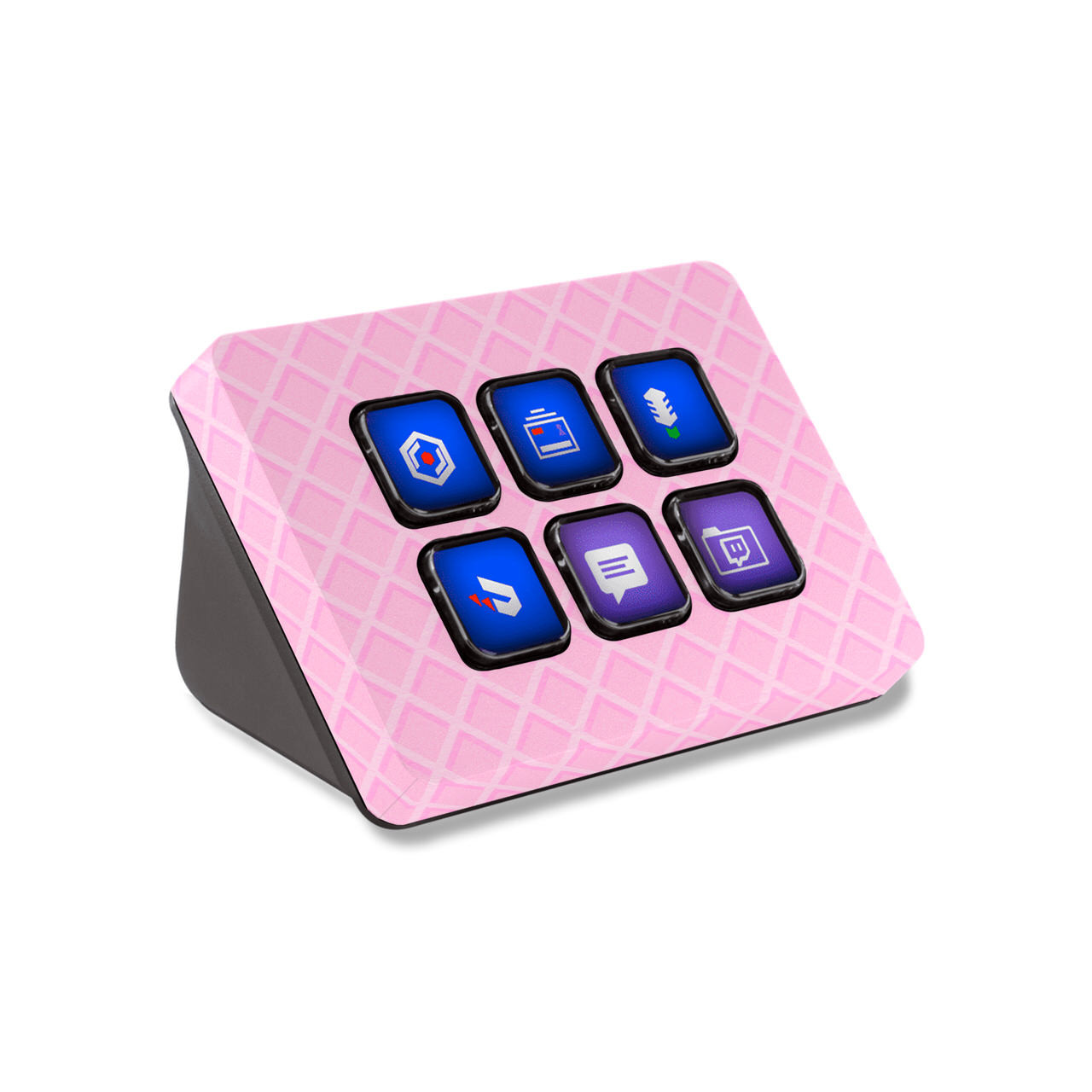 Pink Wafer Stream Deck Mk2 Faceplate Skin Ko Custom Creations