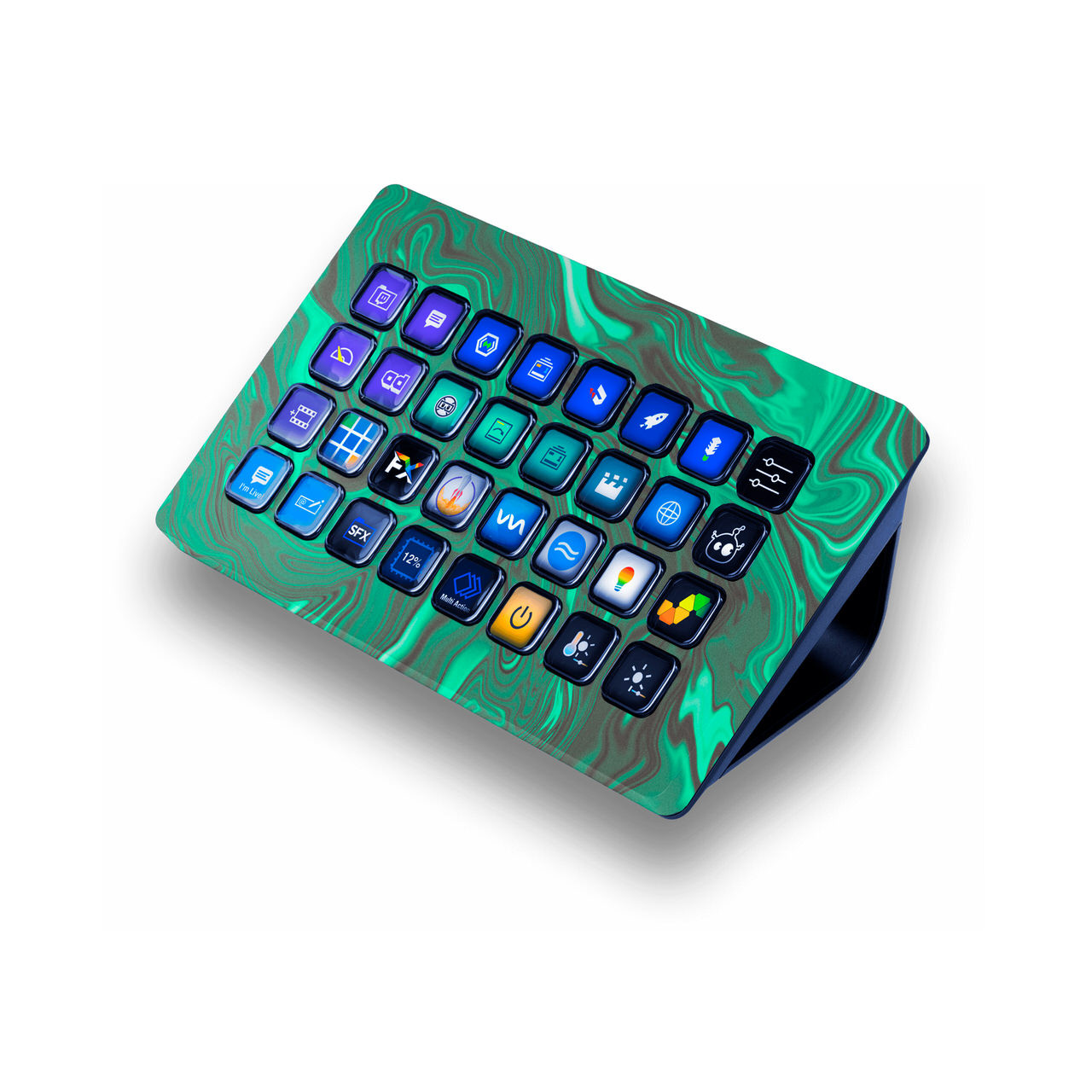 Red Marbling Elgato Stream Deck Xl Skin Ko Custom Creations