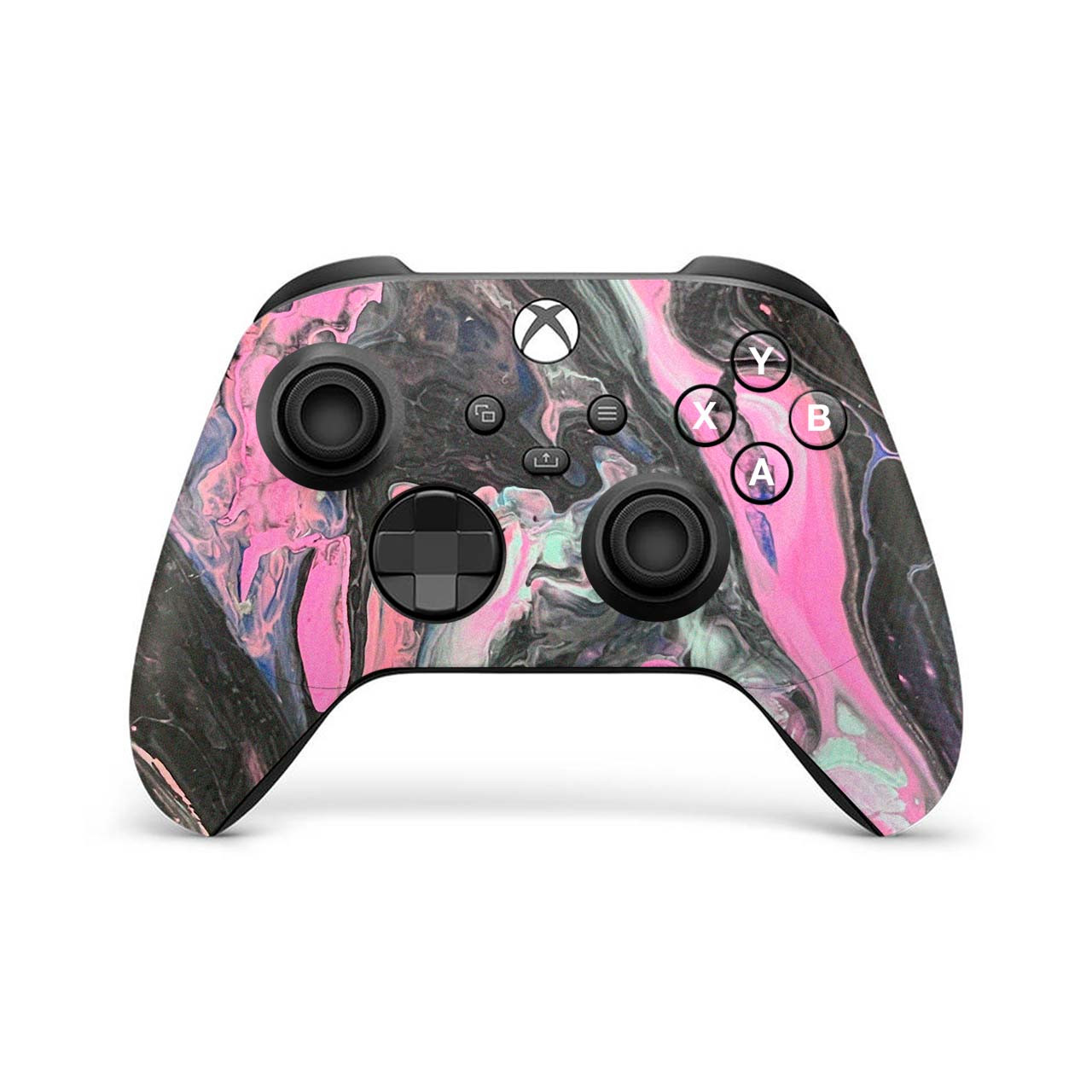 Black Pink Marbled Xbox Controller Skin | KO Custom Creations