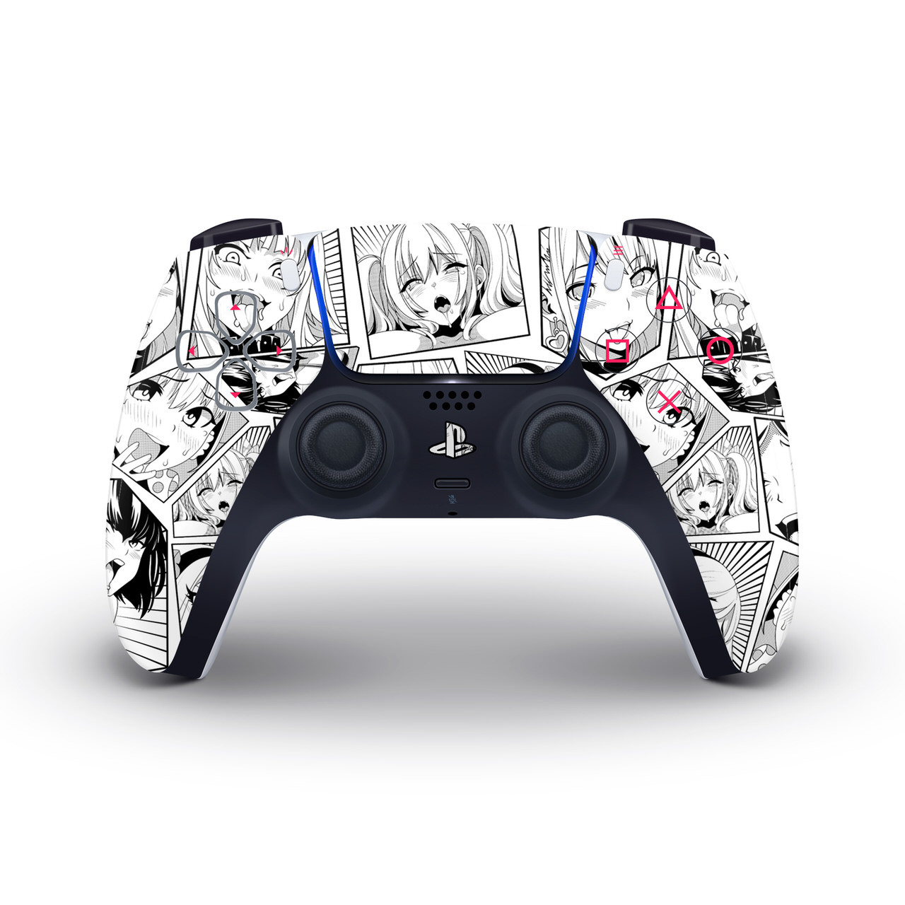 Ahegao Collage v3 Ps5 Controller Skin | KO Custom Creations