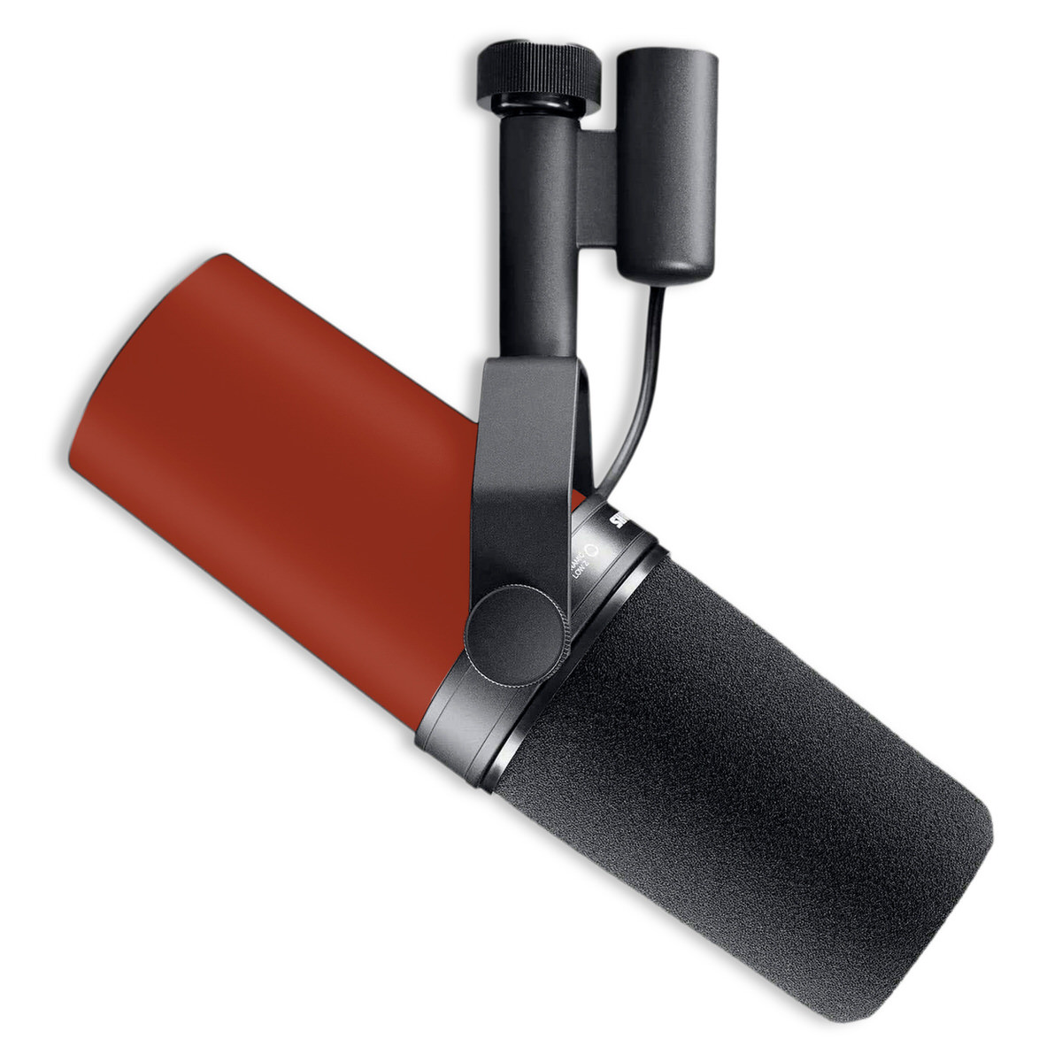 Burnt Red Shure SM7B Microphone Skin | KO Custom Creations
