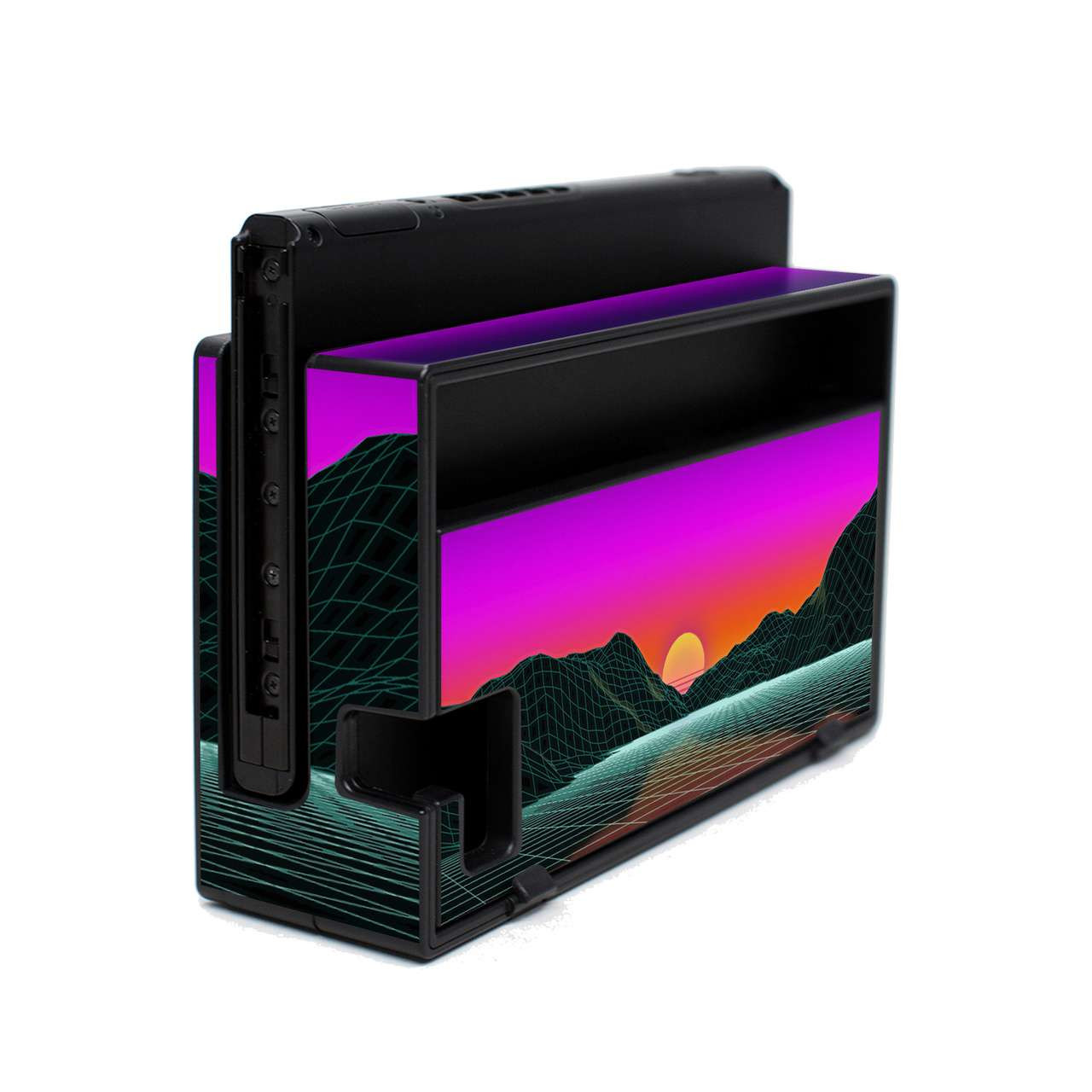 Outrun Mountain Sunset Switch Skin