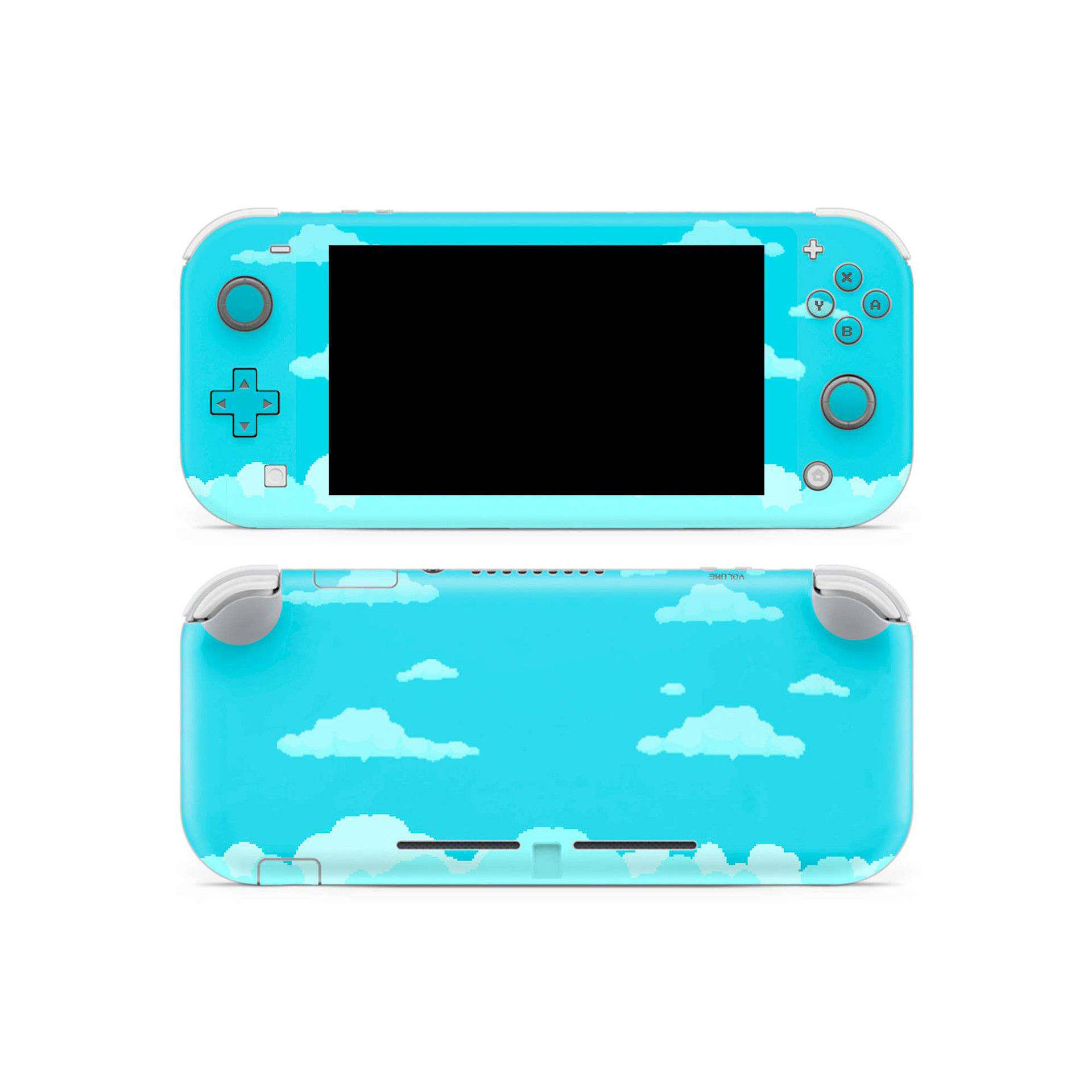 Night Sky 8-Bit Clouds // Nintendo Switch Lite Skin Wrap Cover