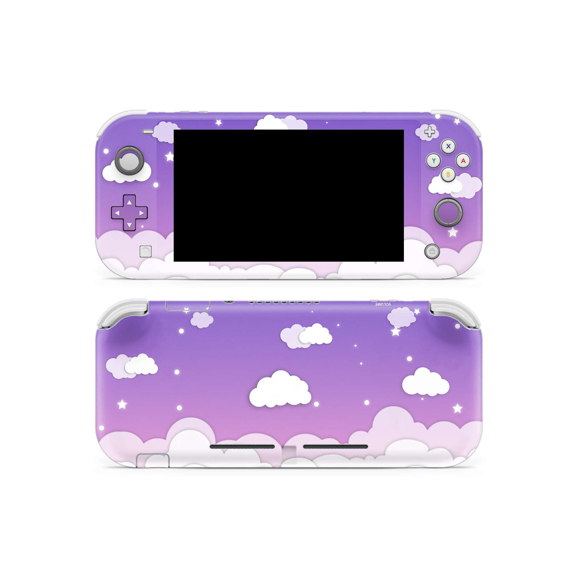Cloudy Night Sky V2 Nintendo Switch Lite Skin | KO Custom Creations