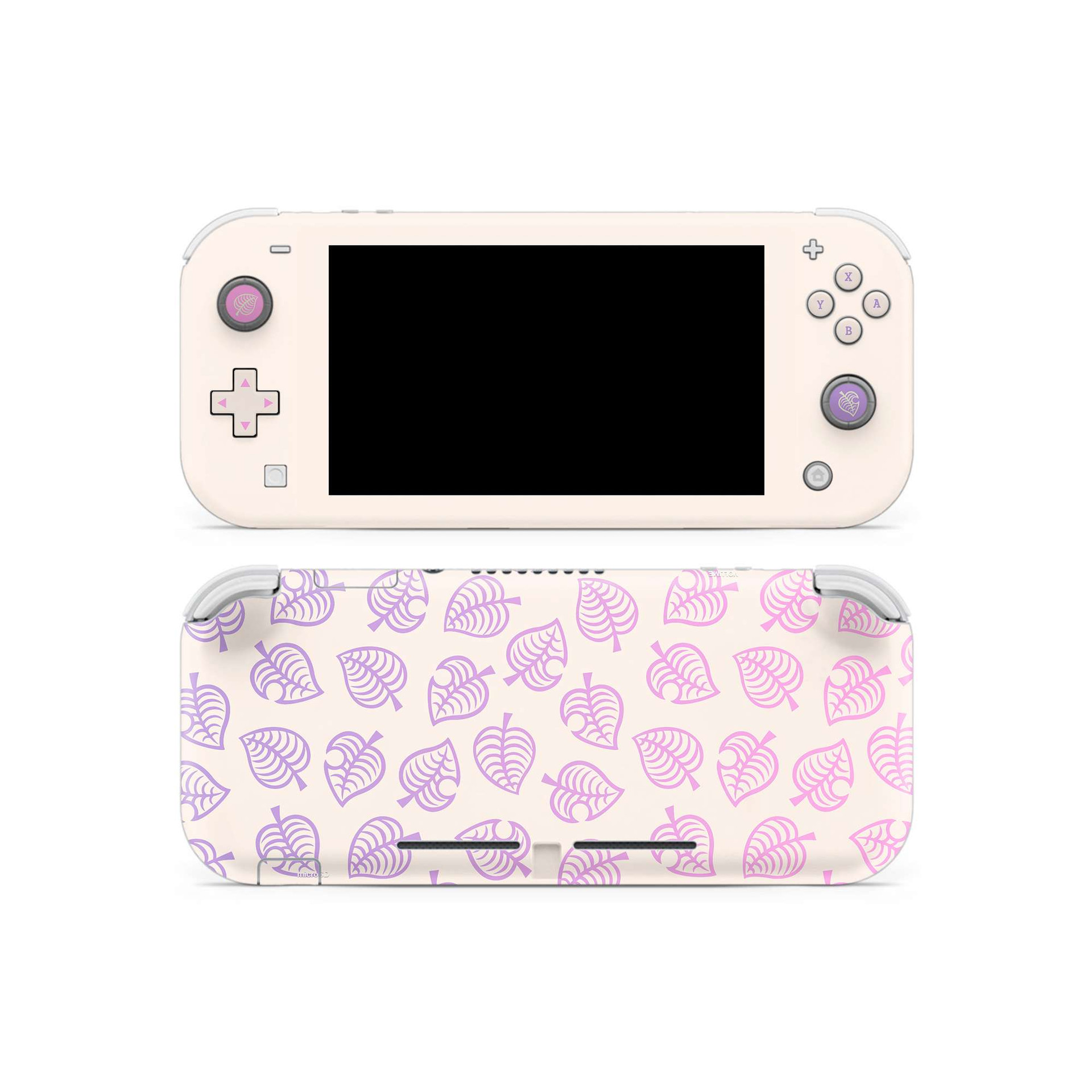 Nintendo Switch Lite AC Leaf Pattern V3 // KO Custom Creations
