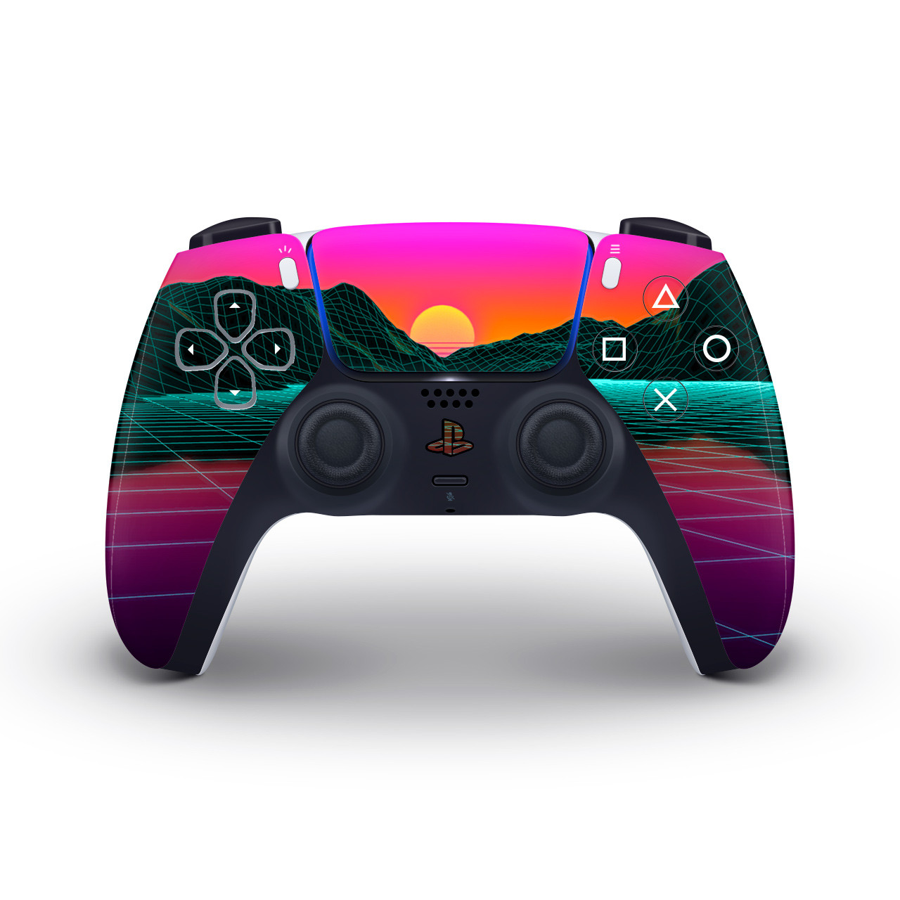 Outrun Mountain Sunset Xbox One Controller Skin
