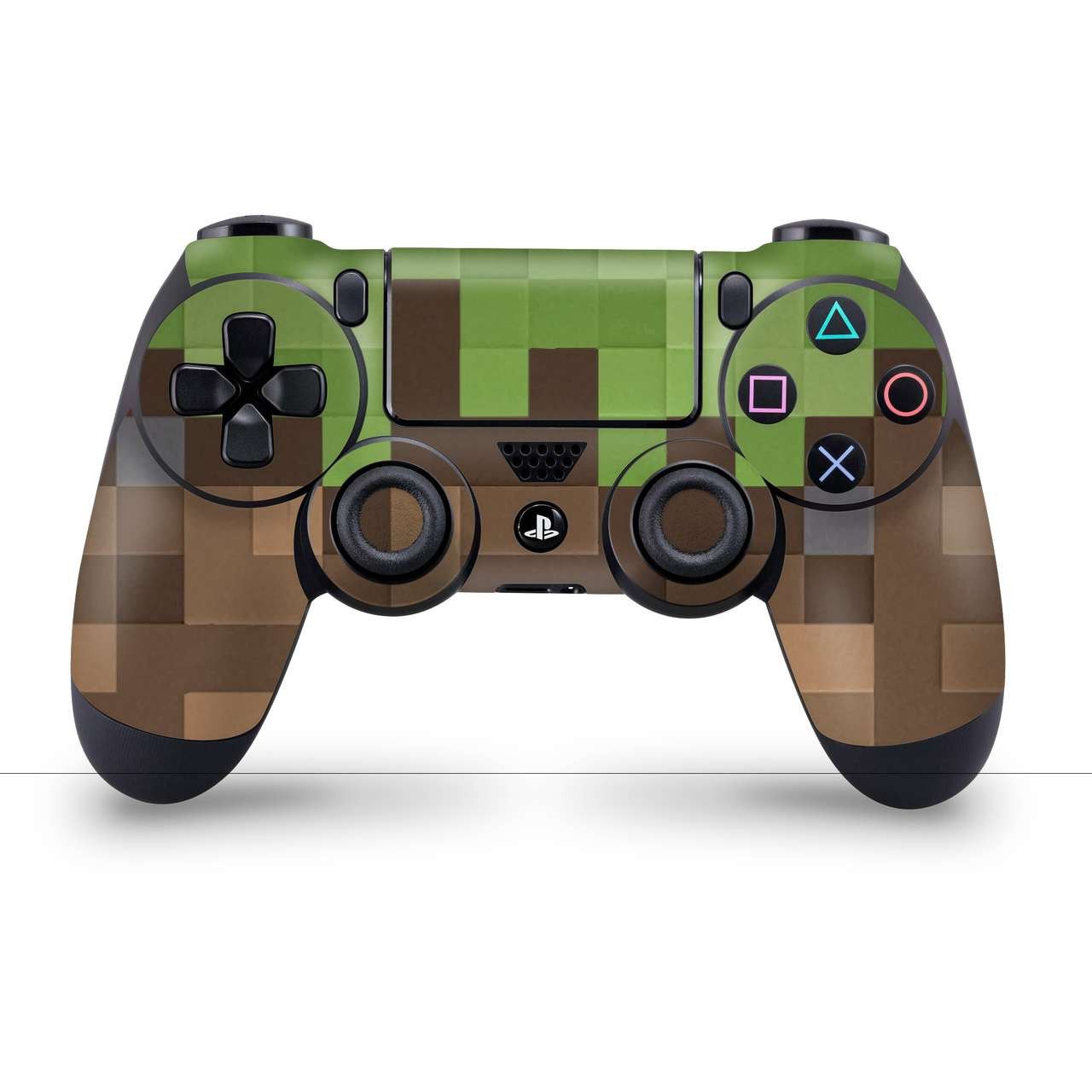 Pixel Grass Block PS4 Controller Skin