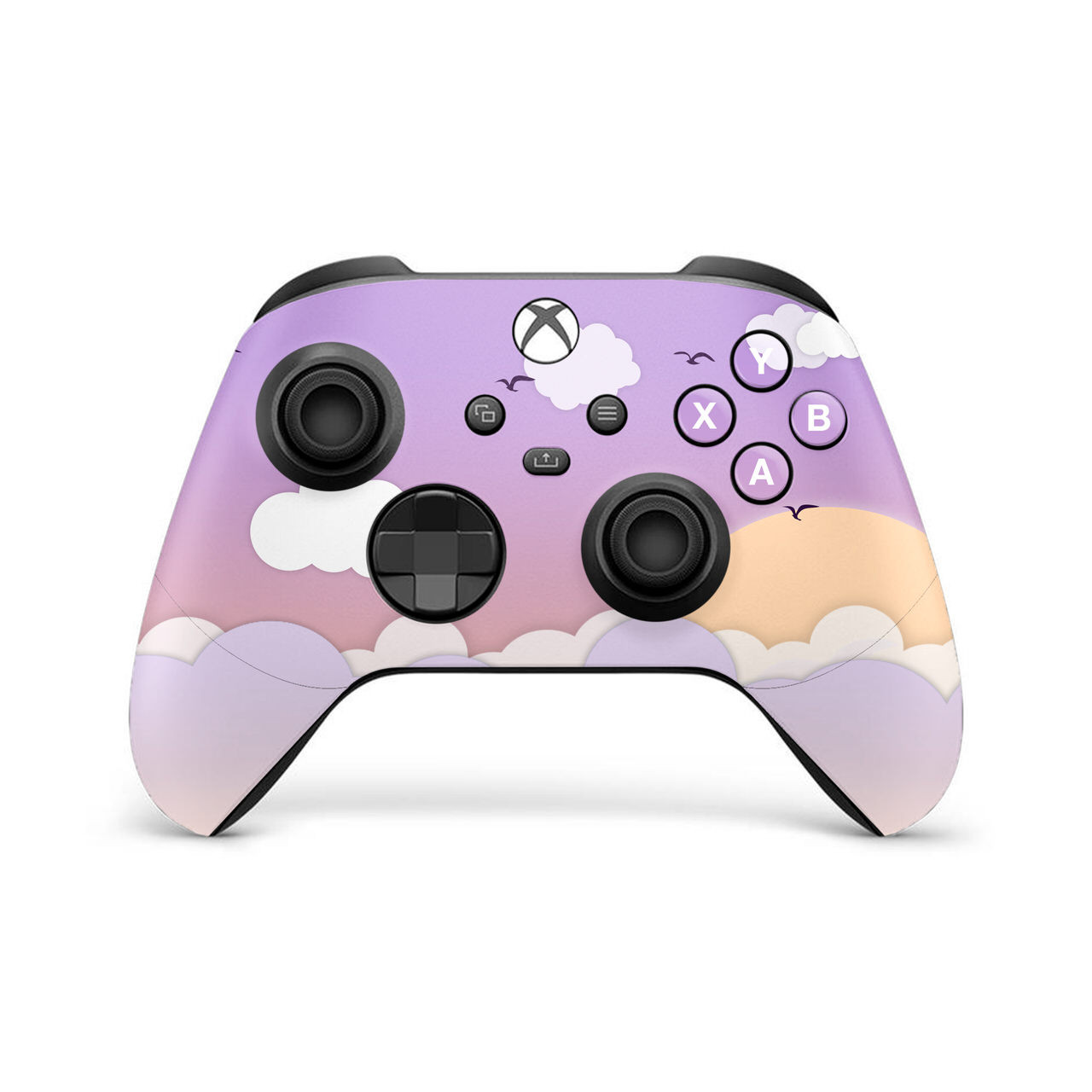 Cloudy Pink Night Xbox Controller Skin | KO Custom Creations