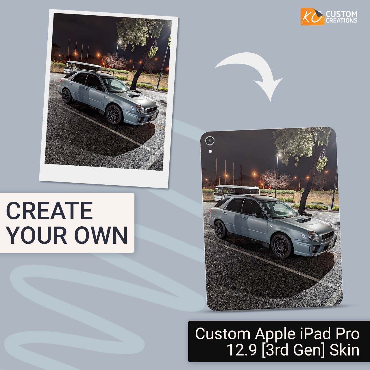 Custom iPad Pro 12.9 [3rd Gen] Skin | KO Custom Creations
