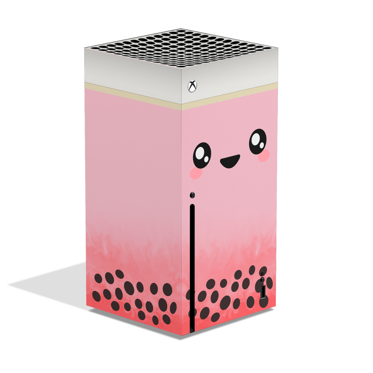 Strawberry Bubble Tea Xbox Series X Skin | KO Custom Creations