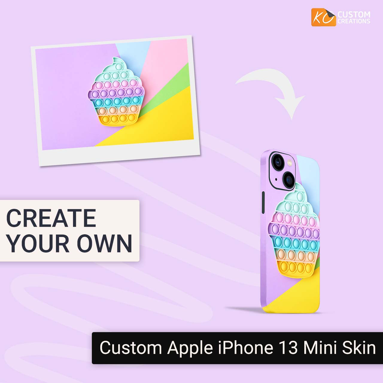 Custom iPhone 13 Mini Skins & Wraps | KO Custom Creations