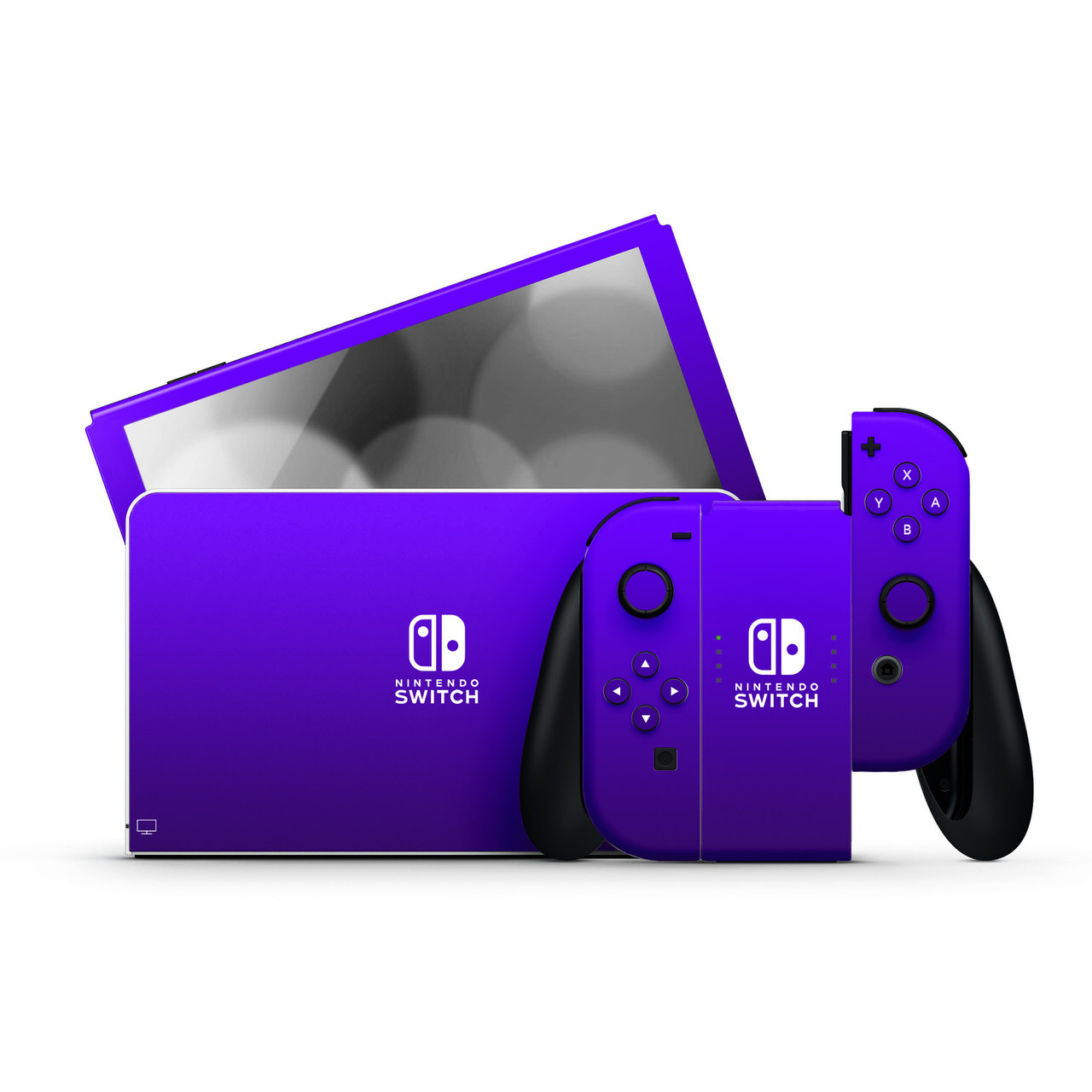 Lavender Ombre Nintendo Switch OLED Skins | KO Custom Creations