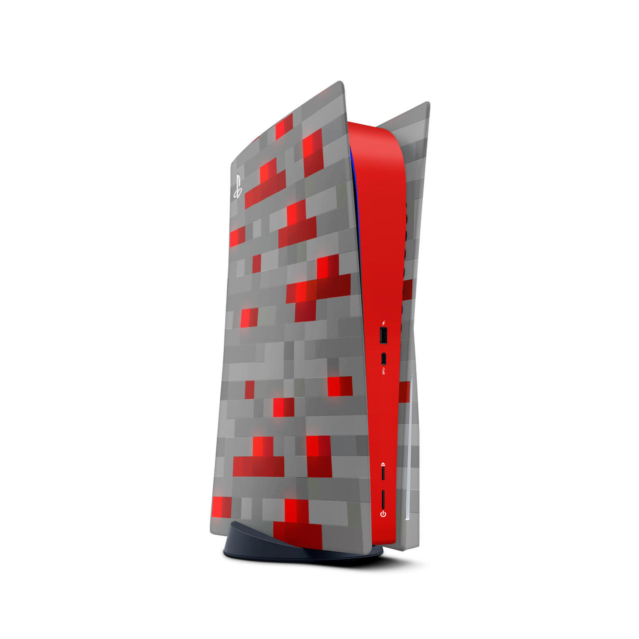 Pixel Redstone Block PlayStation 5 Skin | KO Custom Creations