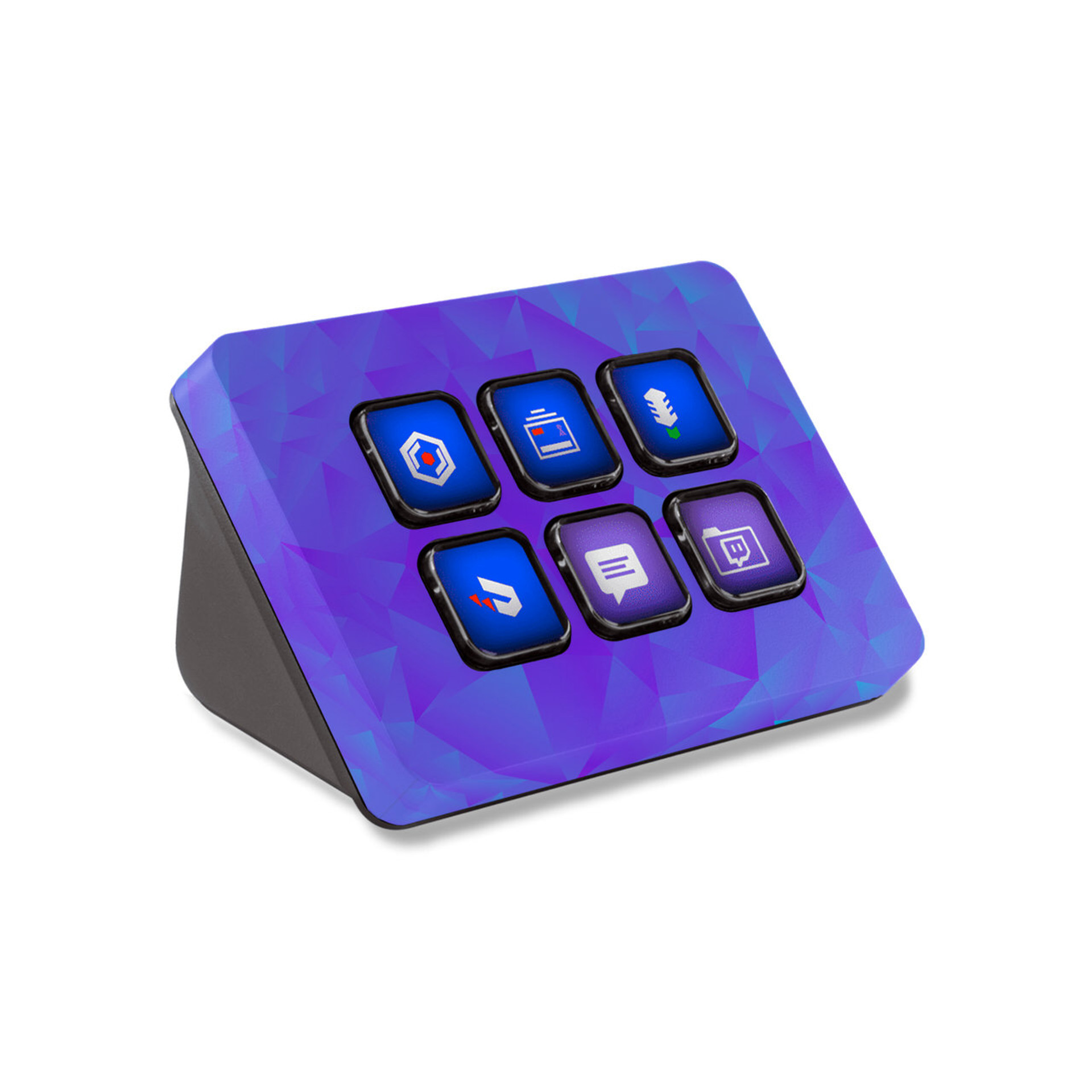 Neon Glitch Elgato Stream Deck Mini Skin Ko Custom Creations