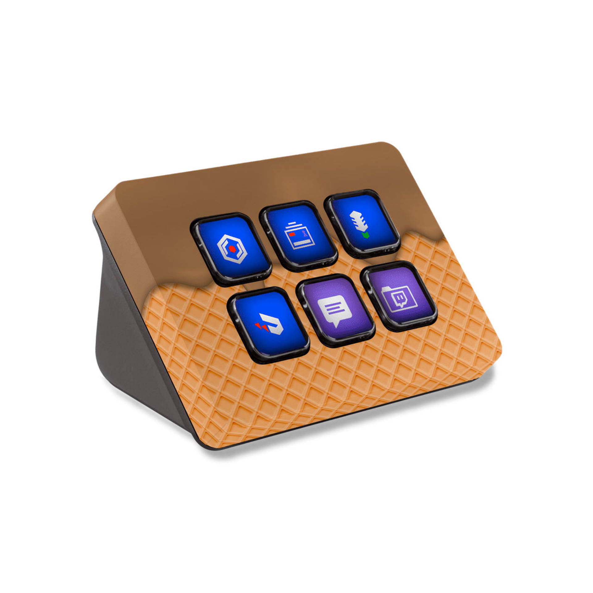 Chocolate Ice Cream Stream Deck Mk2 Faceplate Skin Ko Custom Creations