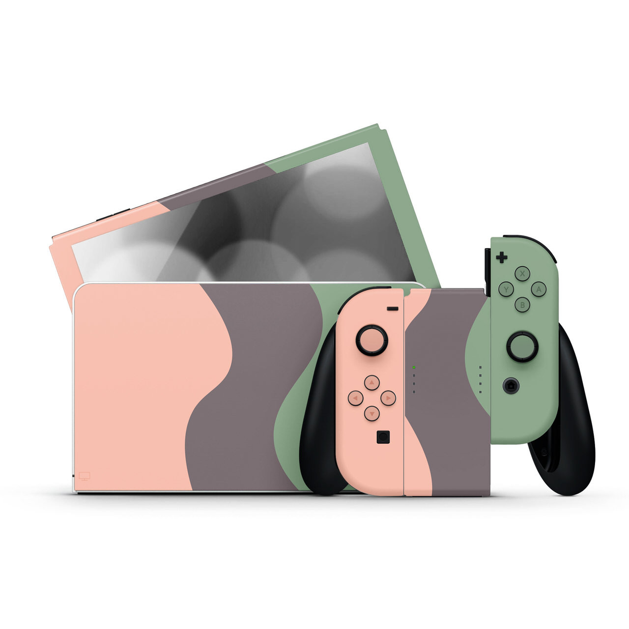 Dull Nature Colourwave Nintendo Switch OLED Skins | KO Custom Creations