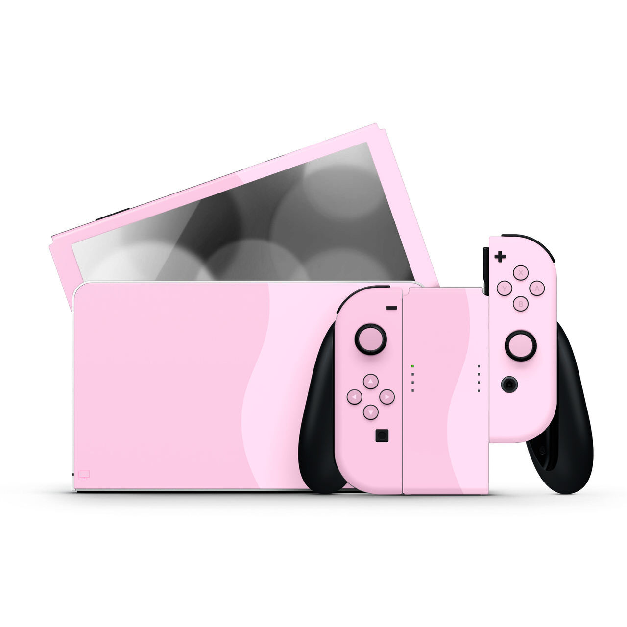 Sweet Pink Nintendo Switch OLED Skins | KO Custom Creations