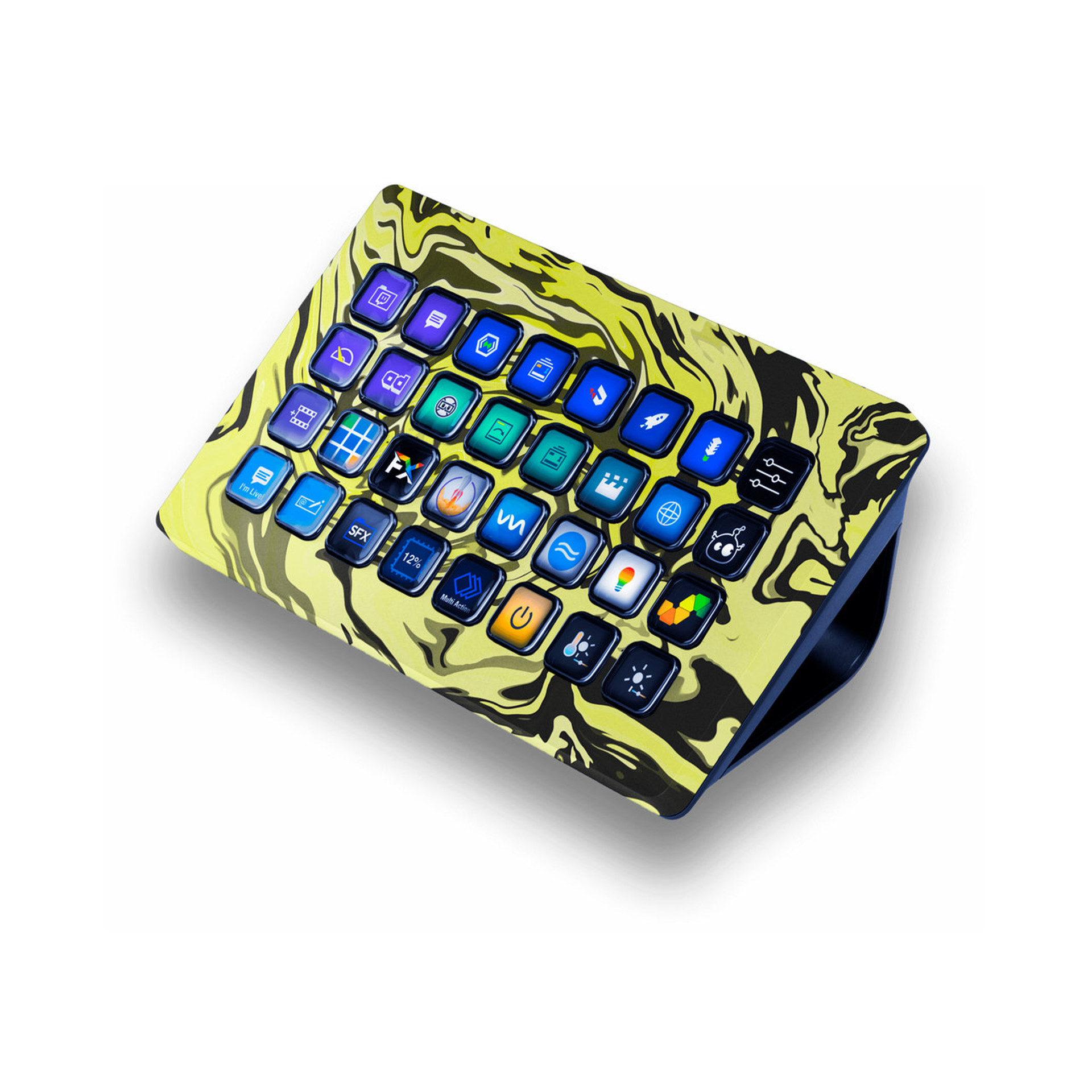 Yellow Marbling Stream Deck Skin Ko Custom Creations