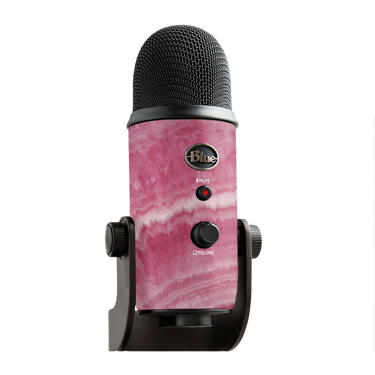 Rhodochrosite Blue Yeti Microphone Skin | KO Custom Creations