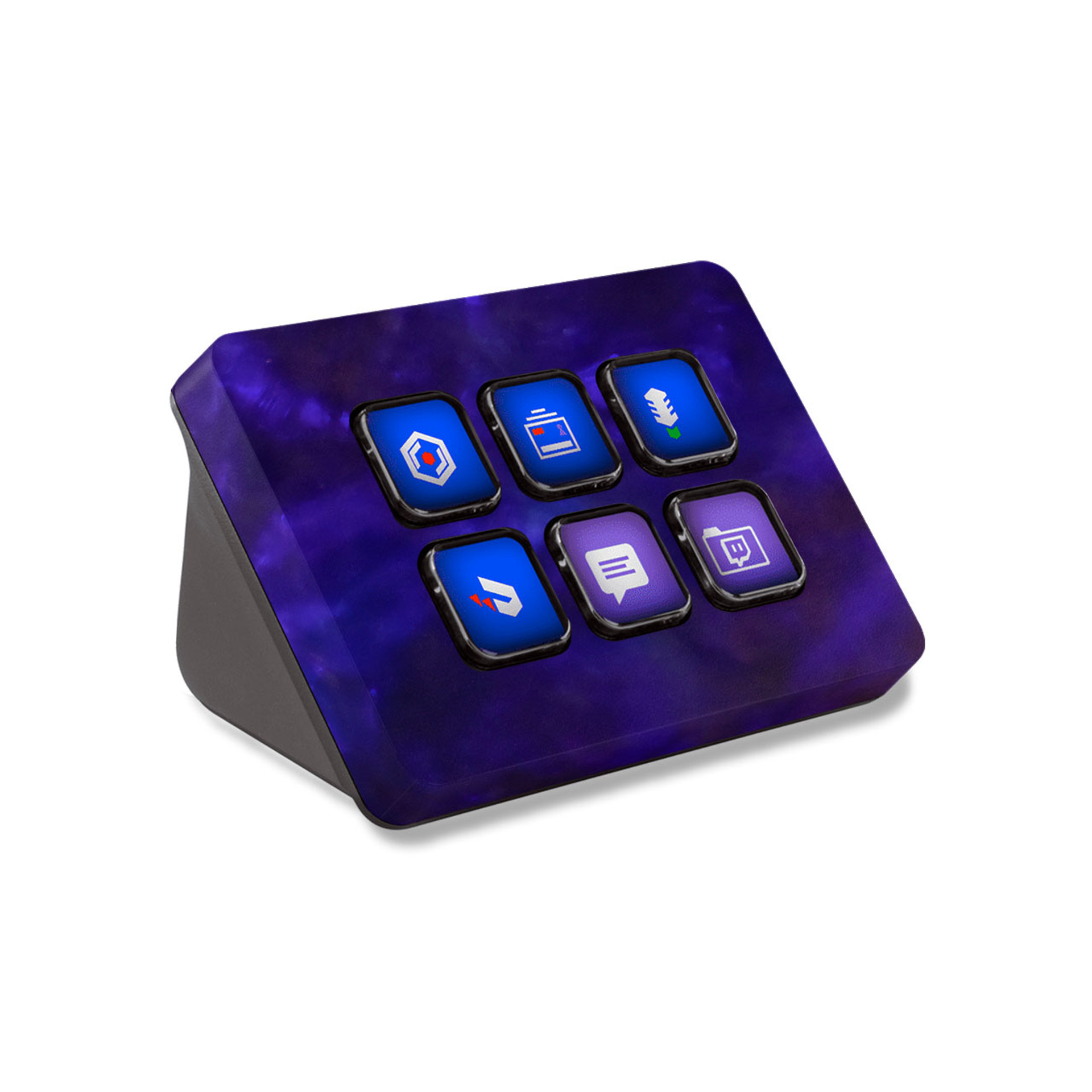 Galaxy Opal Elgato Stream Deck Mini Skin Ko Custom Creations