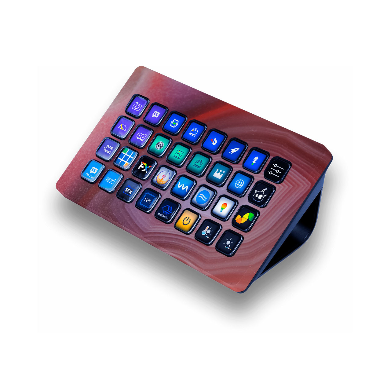 Pink Agate Elgato Stream Deck XL Skin | KO Custom Creations