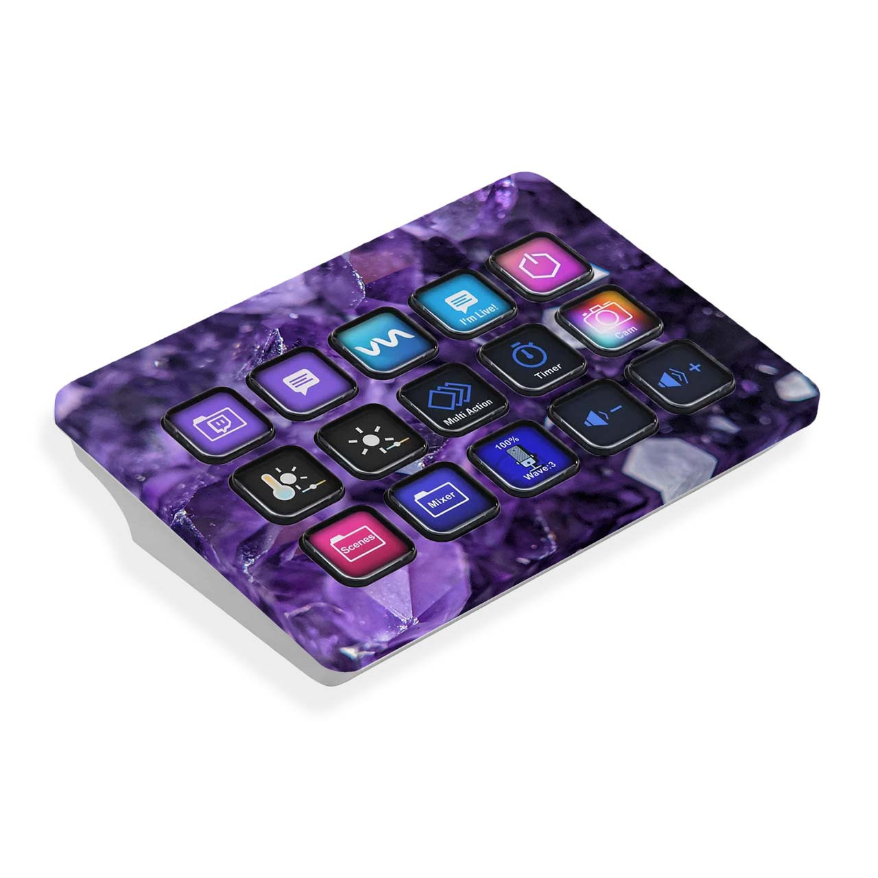 Amethyst Elgato Stream Deck MK.2 Faceplate Skin | KO Custom Creations