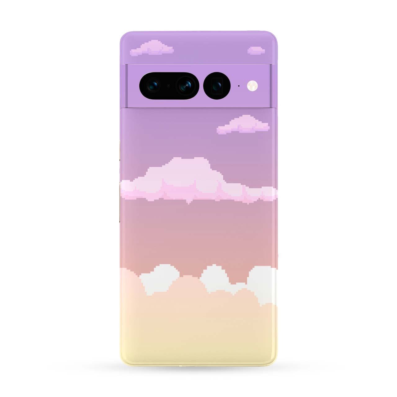 8-Bit Sunset Clouds Google Pixel 7 Skin Cover | KO Custom Creations