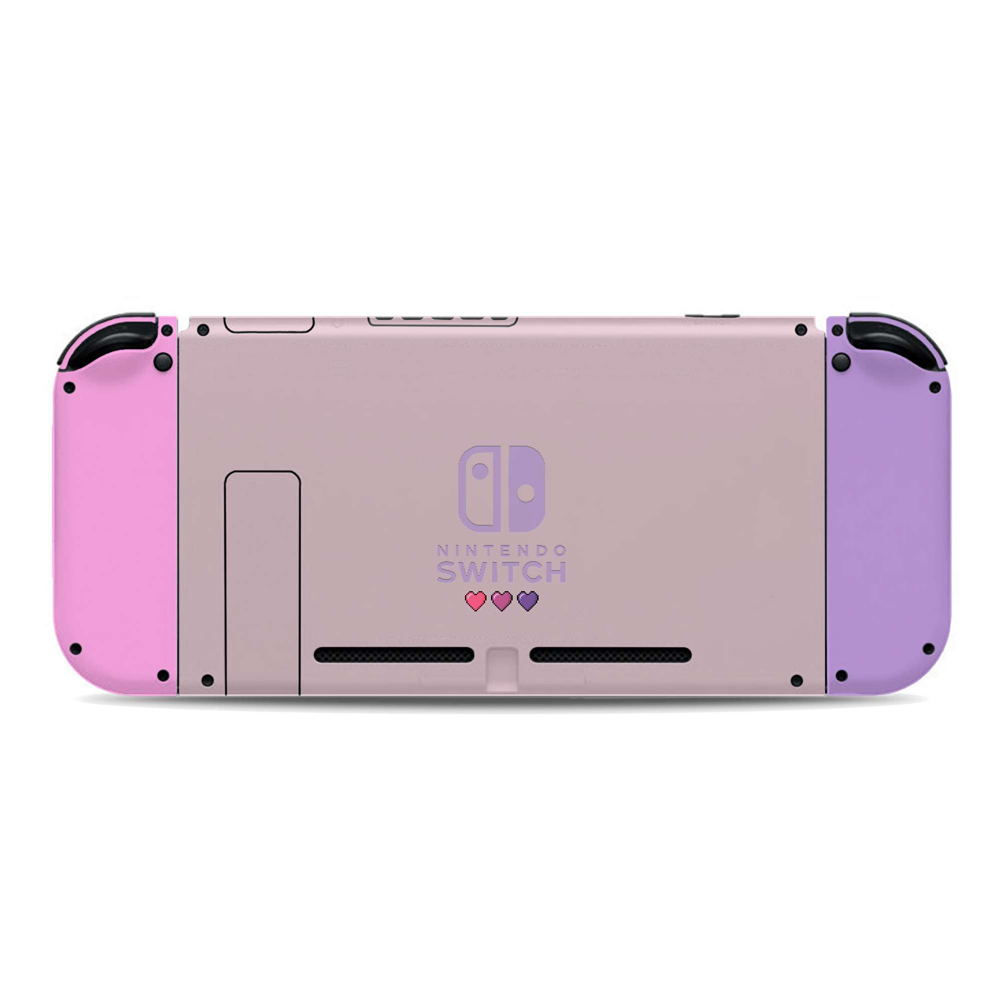 8-Bit Pastel Pink & Purple Hearts Switch Skin