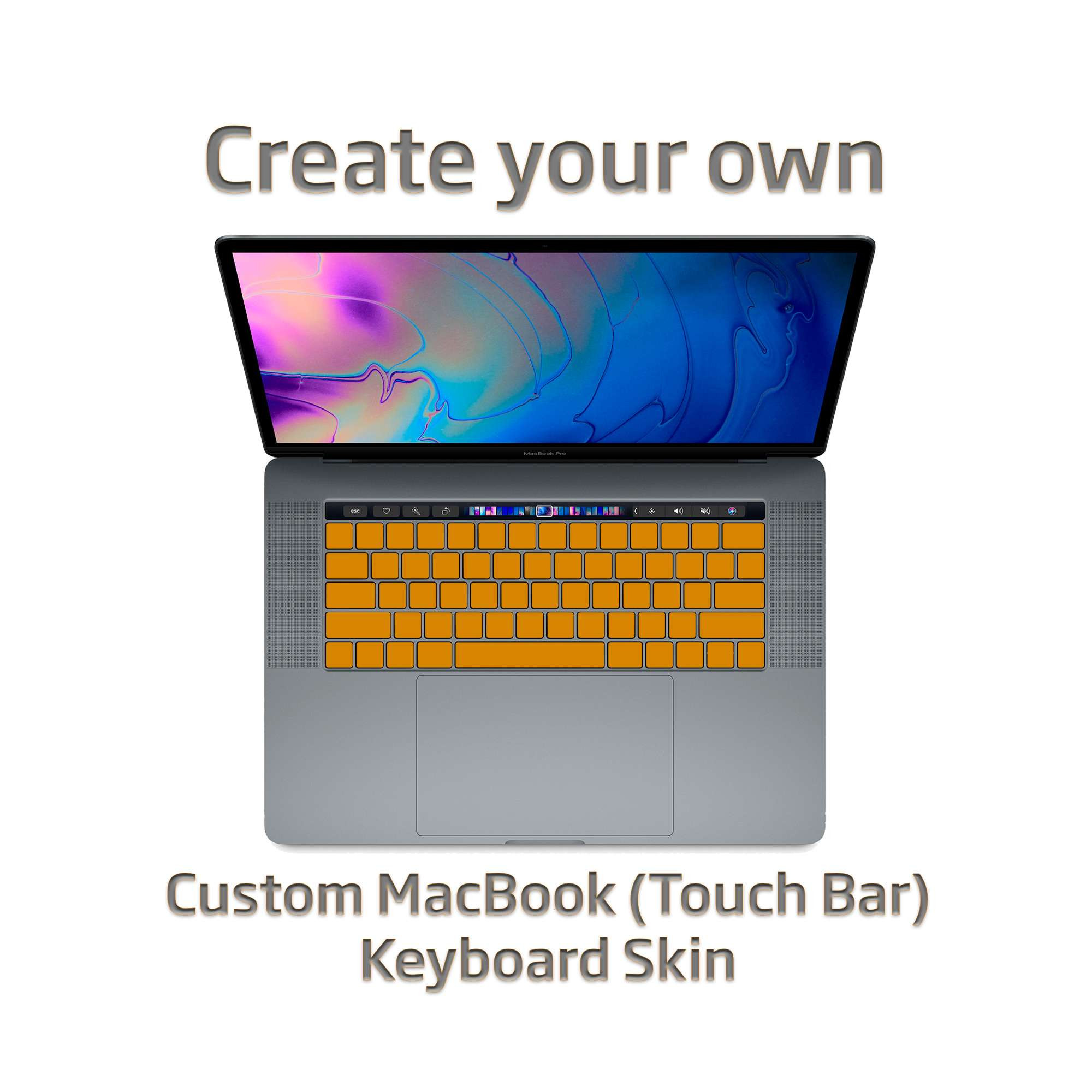 Custom MacBook (Touch Bar) Keyboard Skin