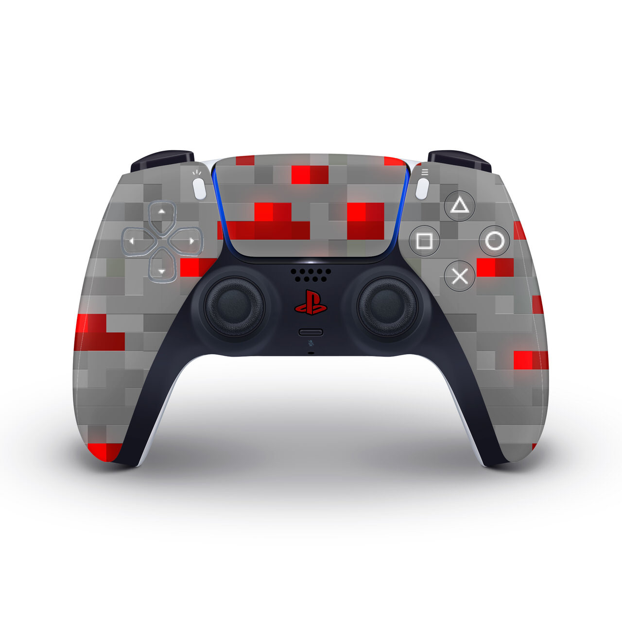 Pixel Redstone Block PS4 Controller Skin
