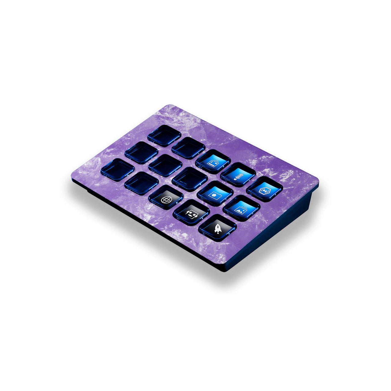 Purple Quartz Stream Deck Skin | KO Custom Creations