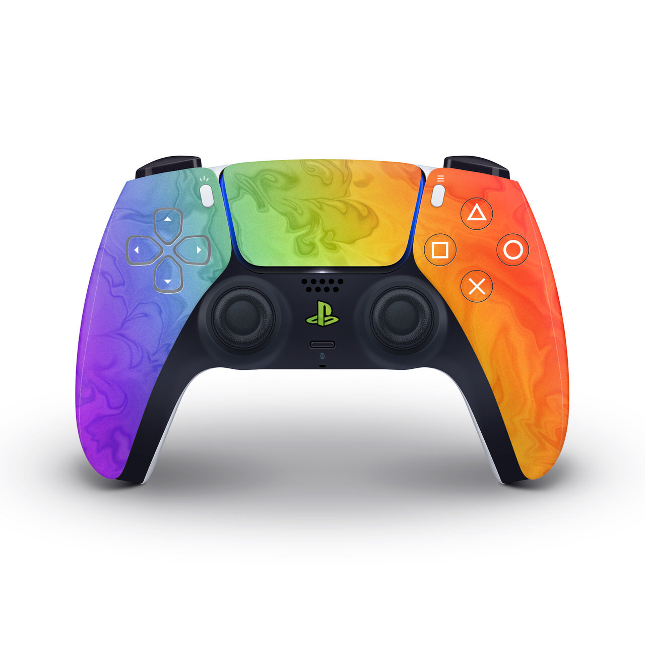 Rainbow Marbled Ps5 Controller Skin | KO Custom Creations