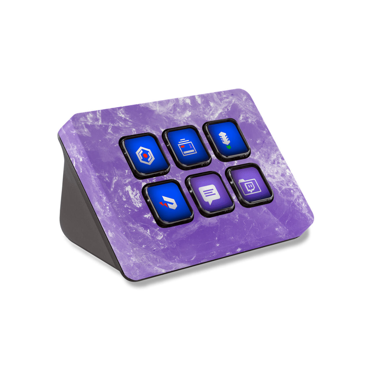 Purple Quartz Elgato Stream Deck XL Skin | KO Custom Creations