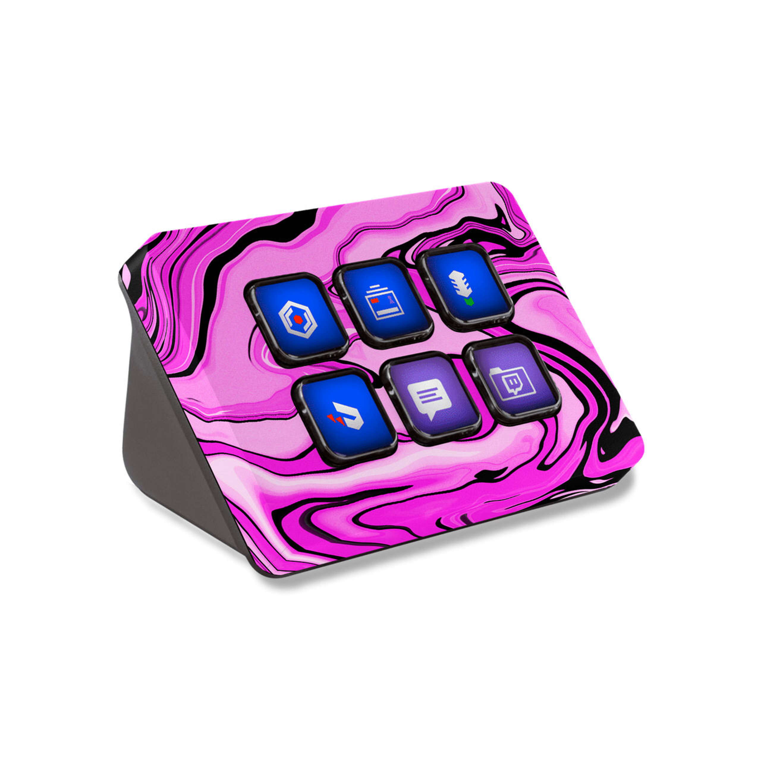 Red Marbling Stream Deck Skin Ko Custom Creations