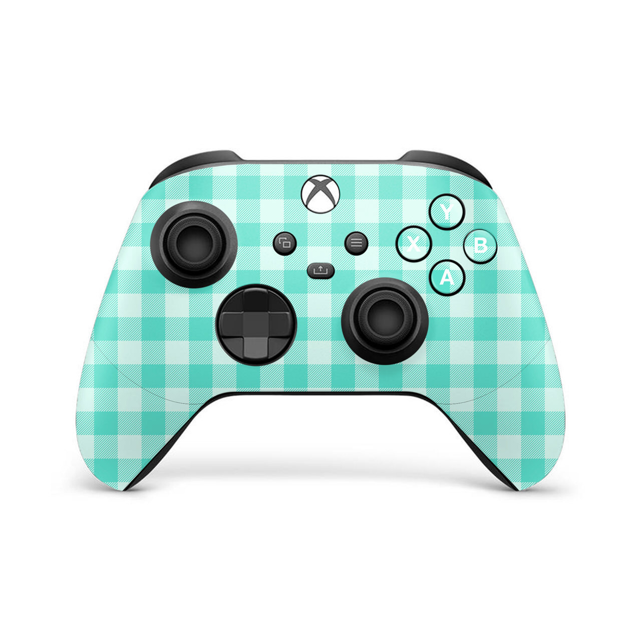 Plaid Mint Xbox Series Controller Skin | KO Custom Creations