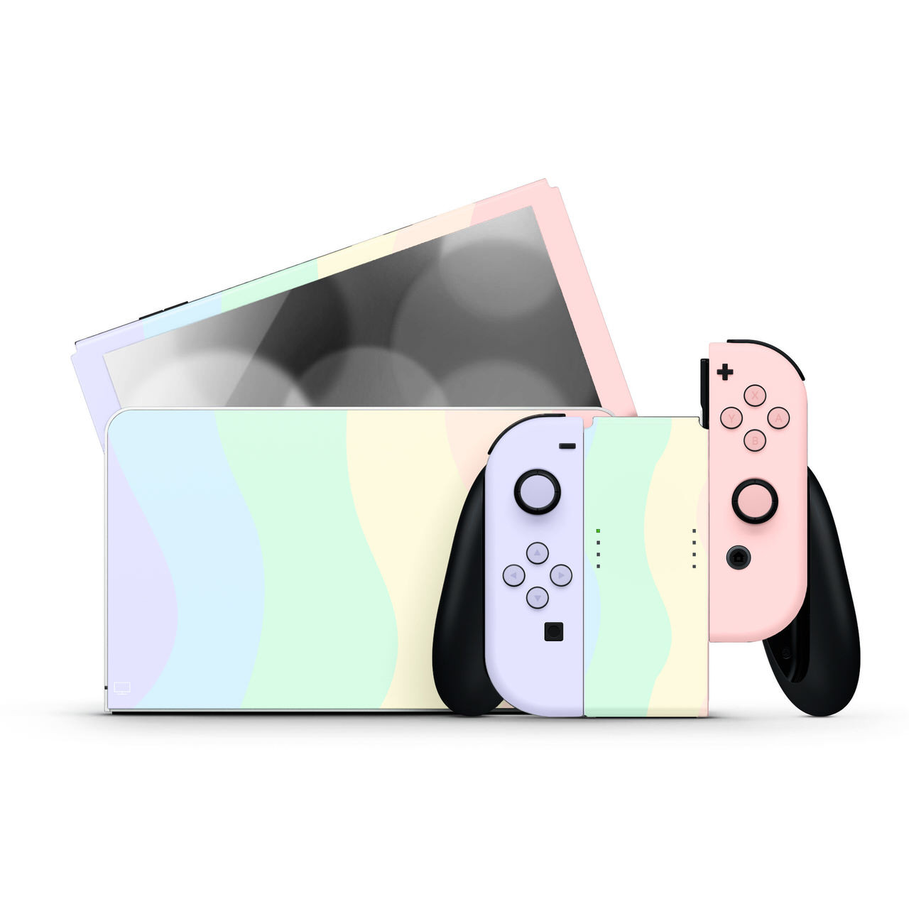 Rainbow Galaxy Nintendo Switch OLED Skins | KO Custom Creations