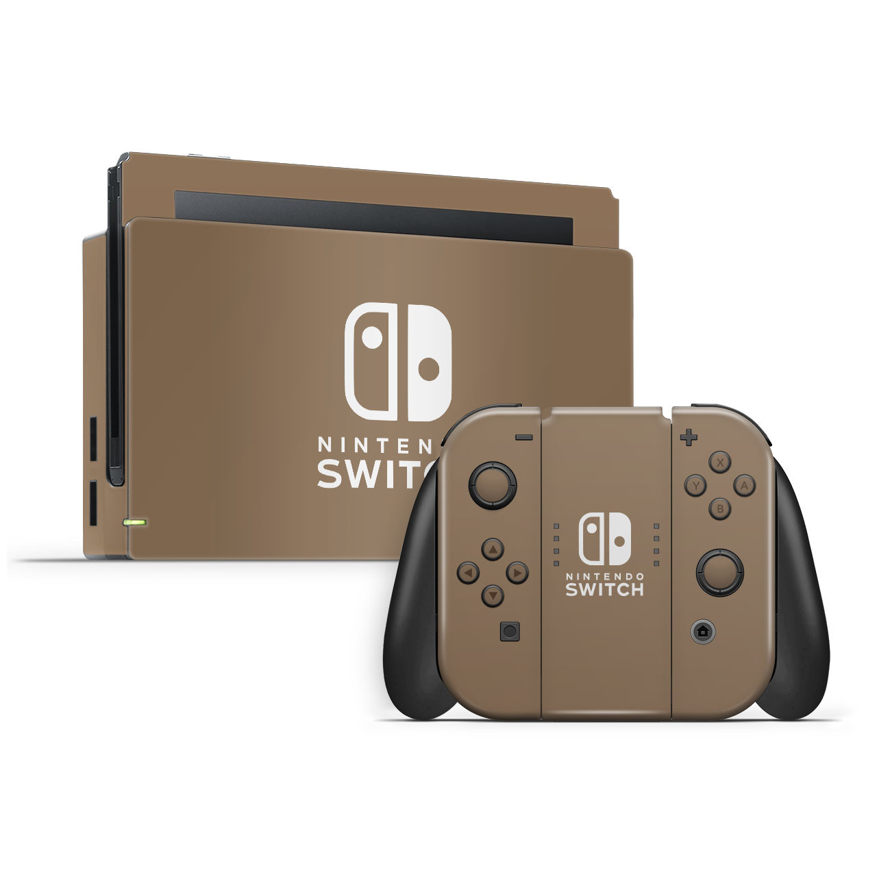 Chestnut Brown Nintendo Switch OLED Skins | KO Custom Creations