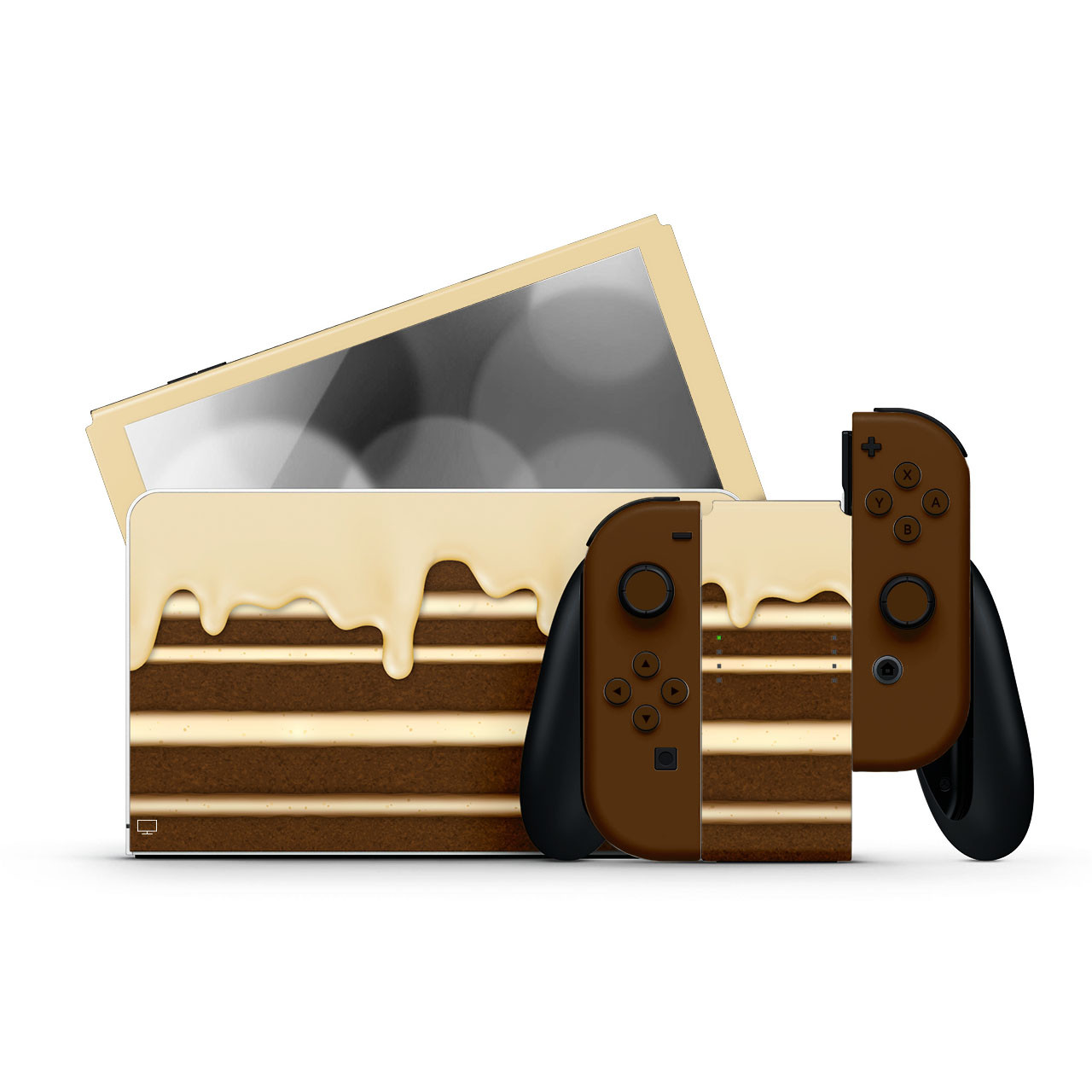 Chocolate Kiss Nintendo Switch OLED Skins | KO Custom Creations