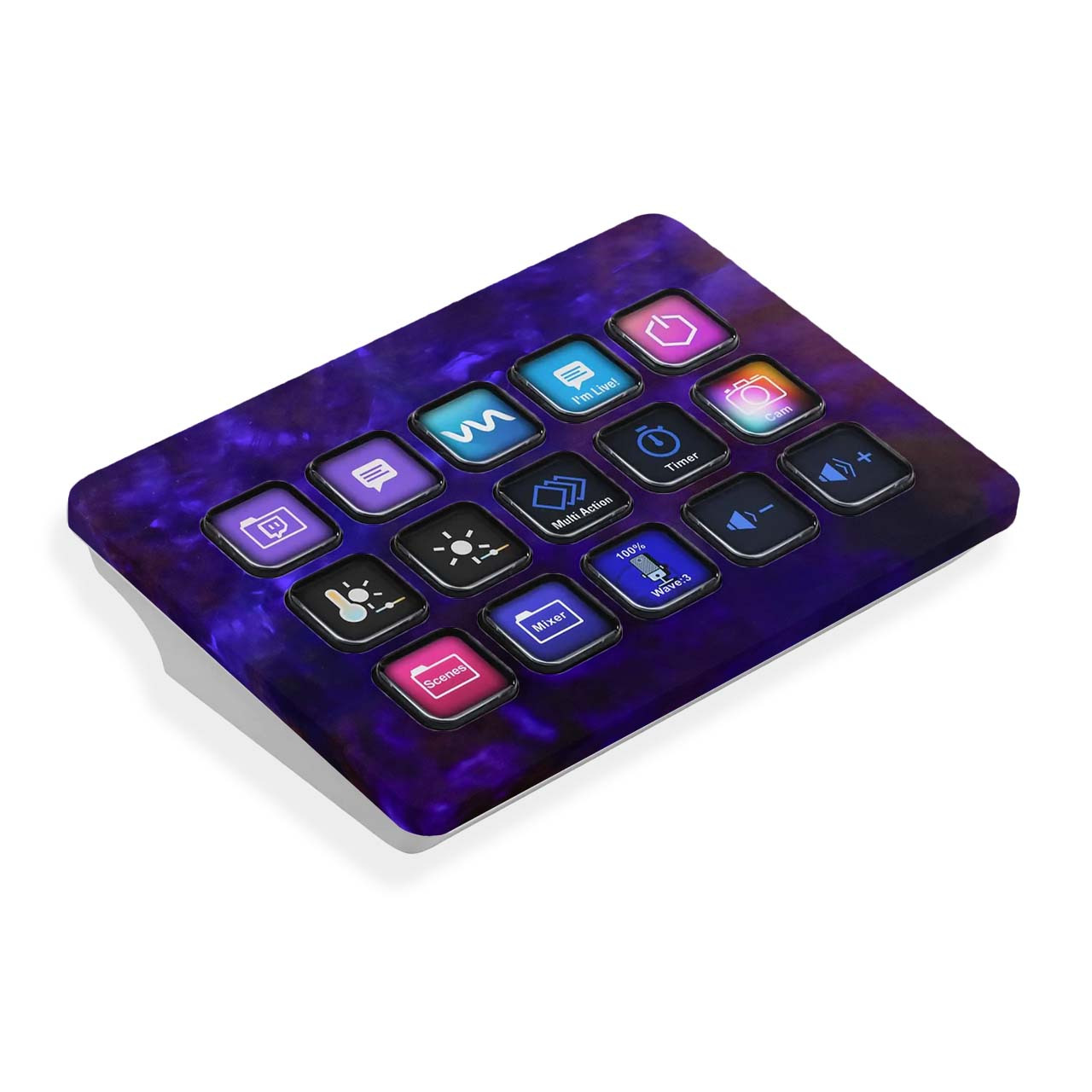 Galaxy Opal Elgato Stream Deck XL Skin | KO Custom Creations