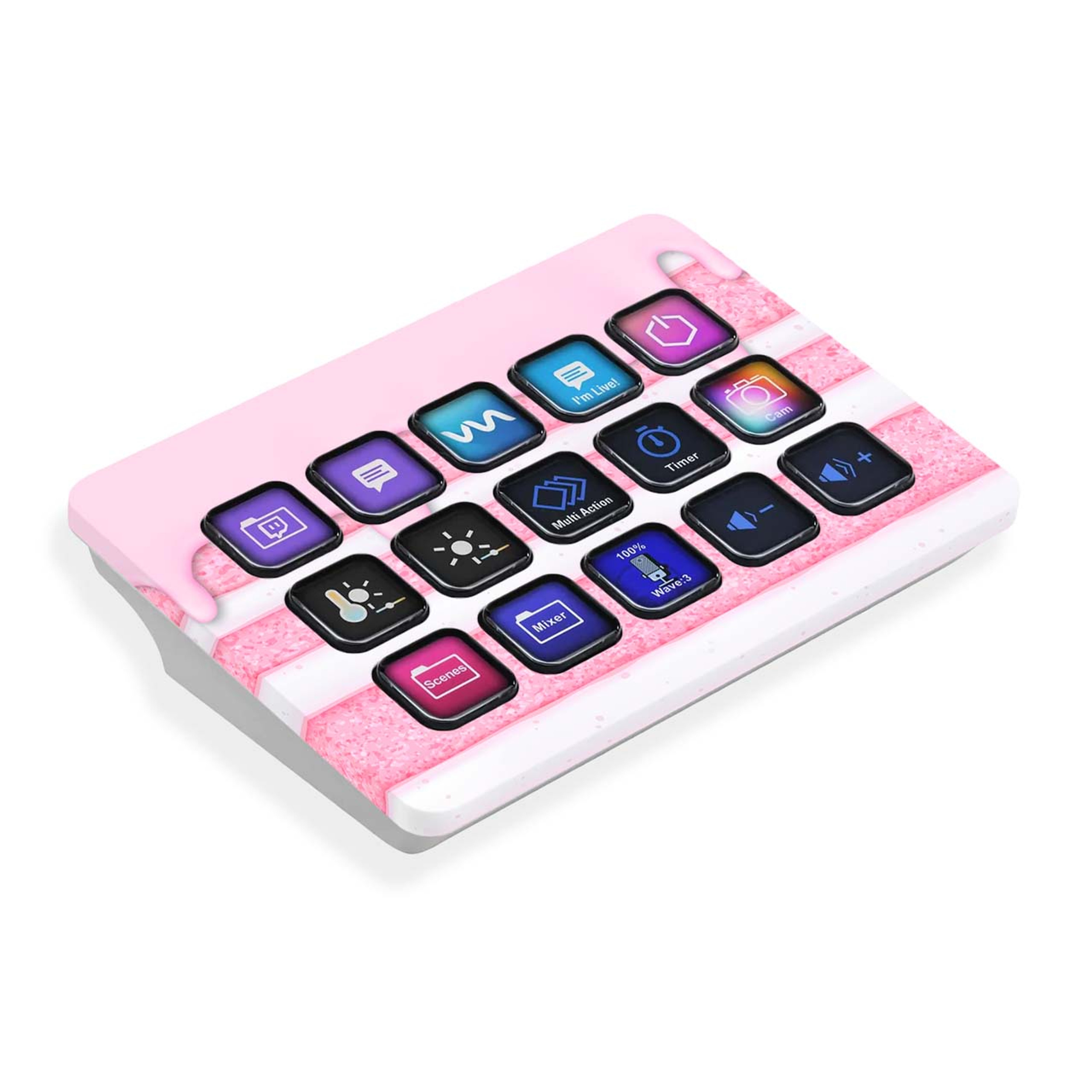 Chocolate Sponge Cake Stream Deck Mk2 Faceplate Skin Ko Custom Creations